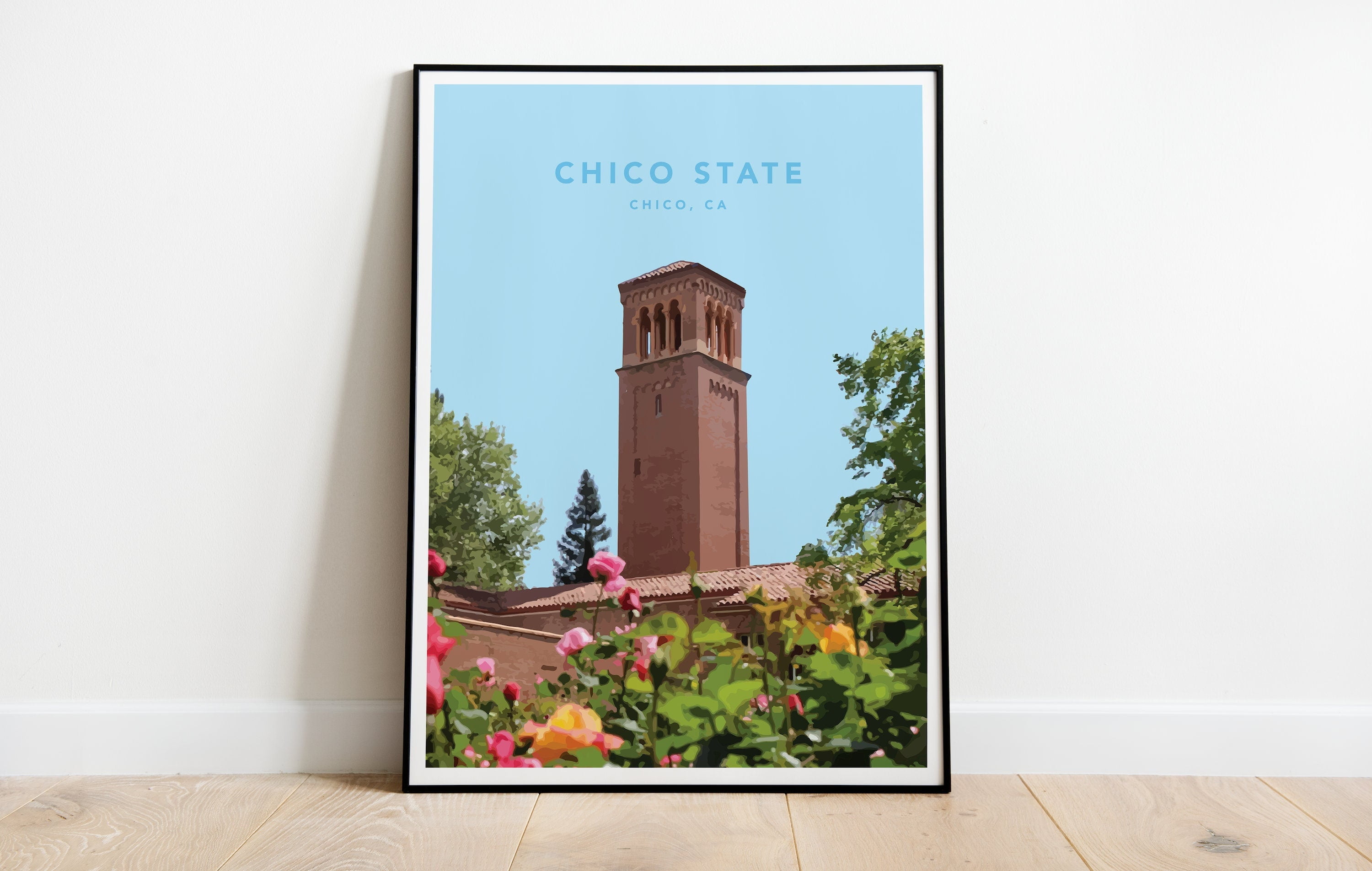 POSTER Chico California Poster | Chico State Poster Print | Chico, Ca ...