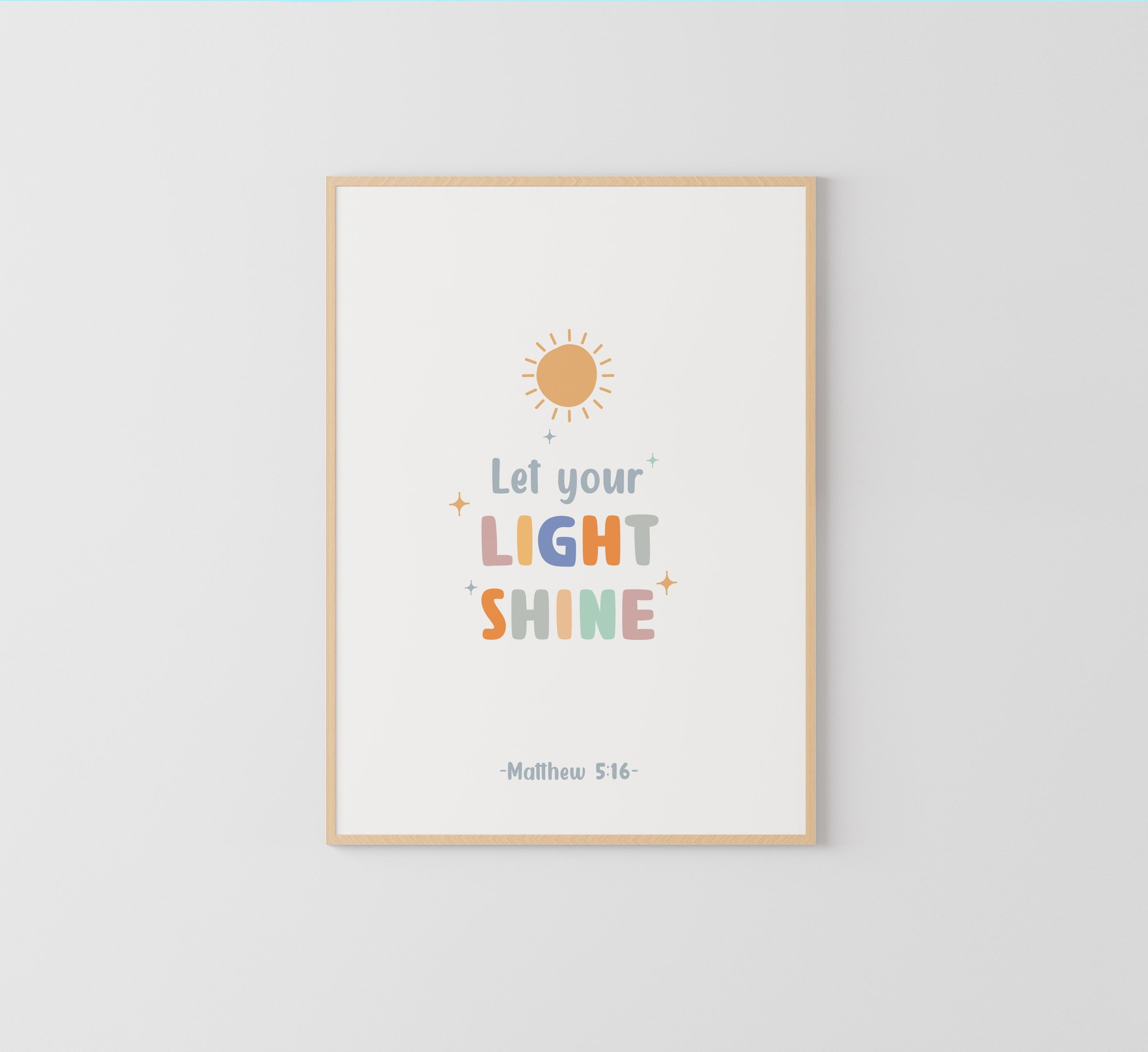 POSTER Children's Bible Verses Wall Art - Christian Classroom Decor ...