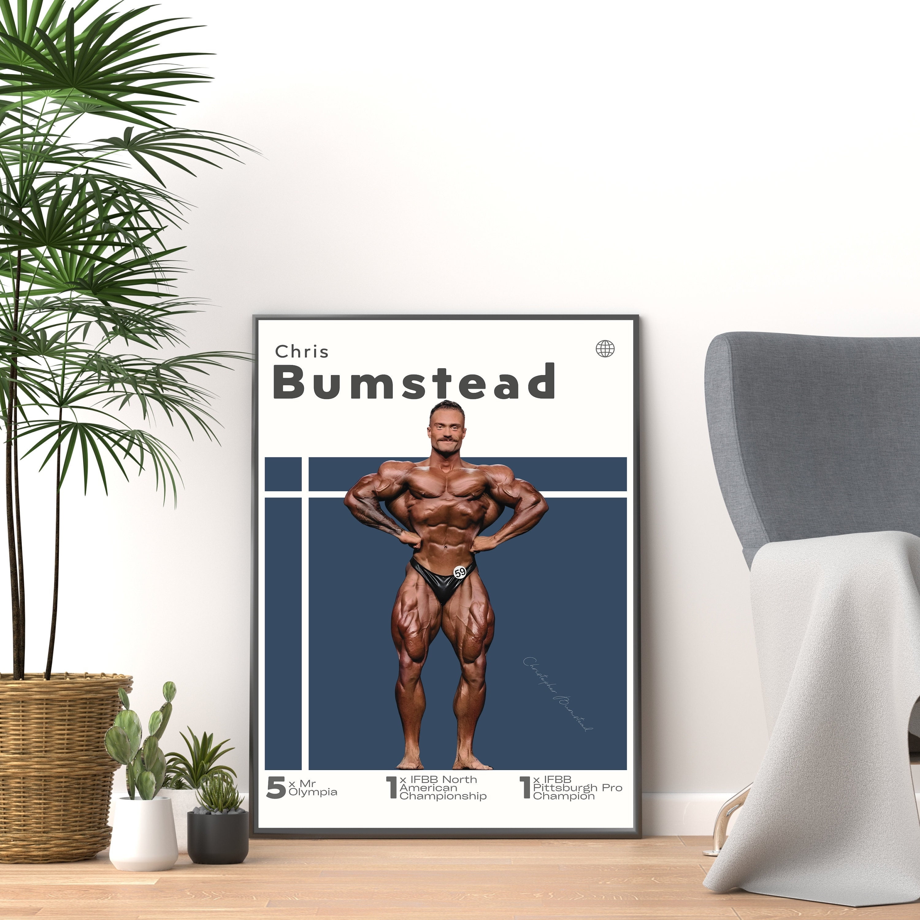 POSTER Chris Bumstead Poster | Bodybuilding Print | Sport Wall Art ...