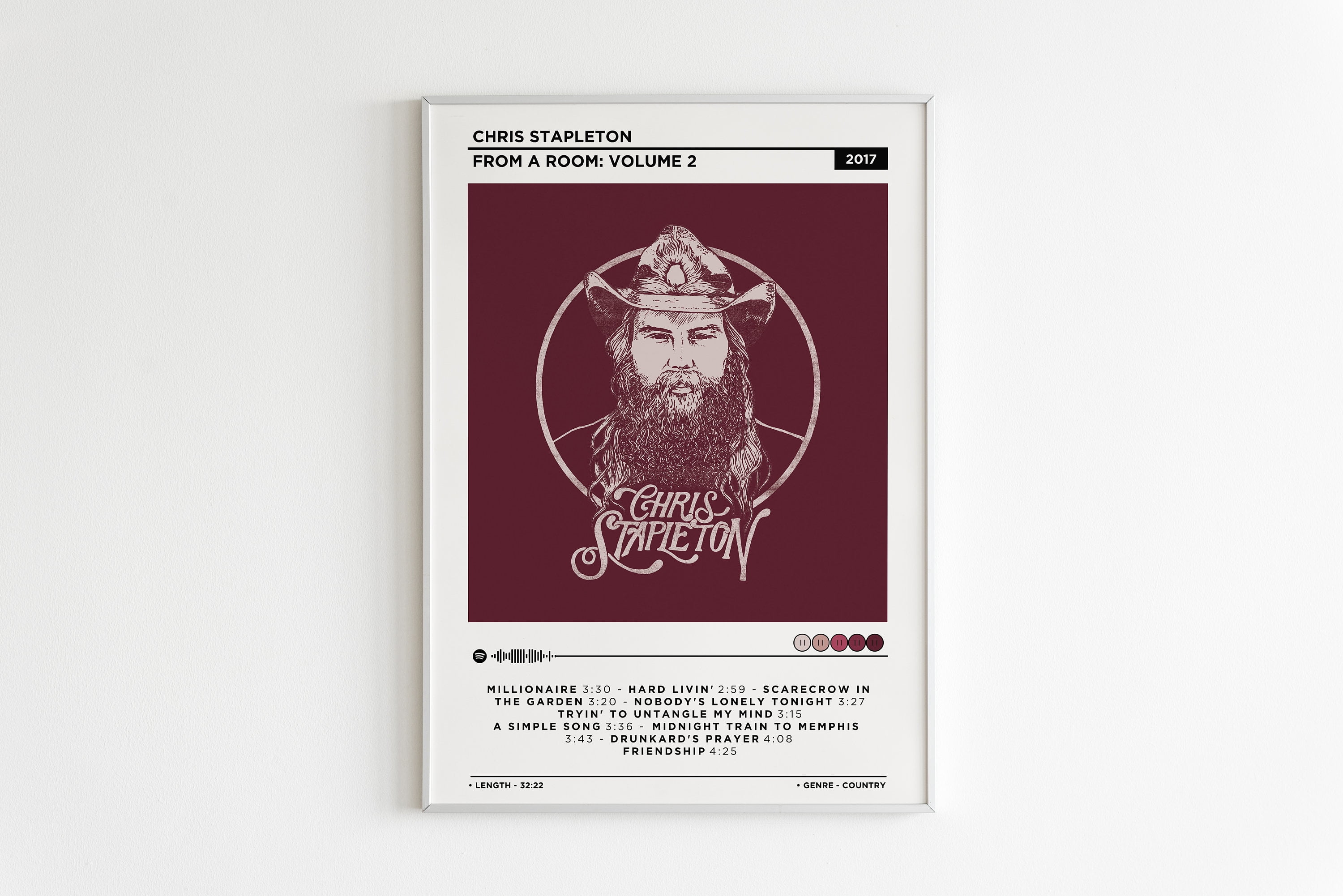 POSTER Chris Stapleton - From A Room: Volume 2 Album Poster / Album ...