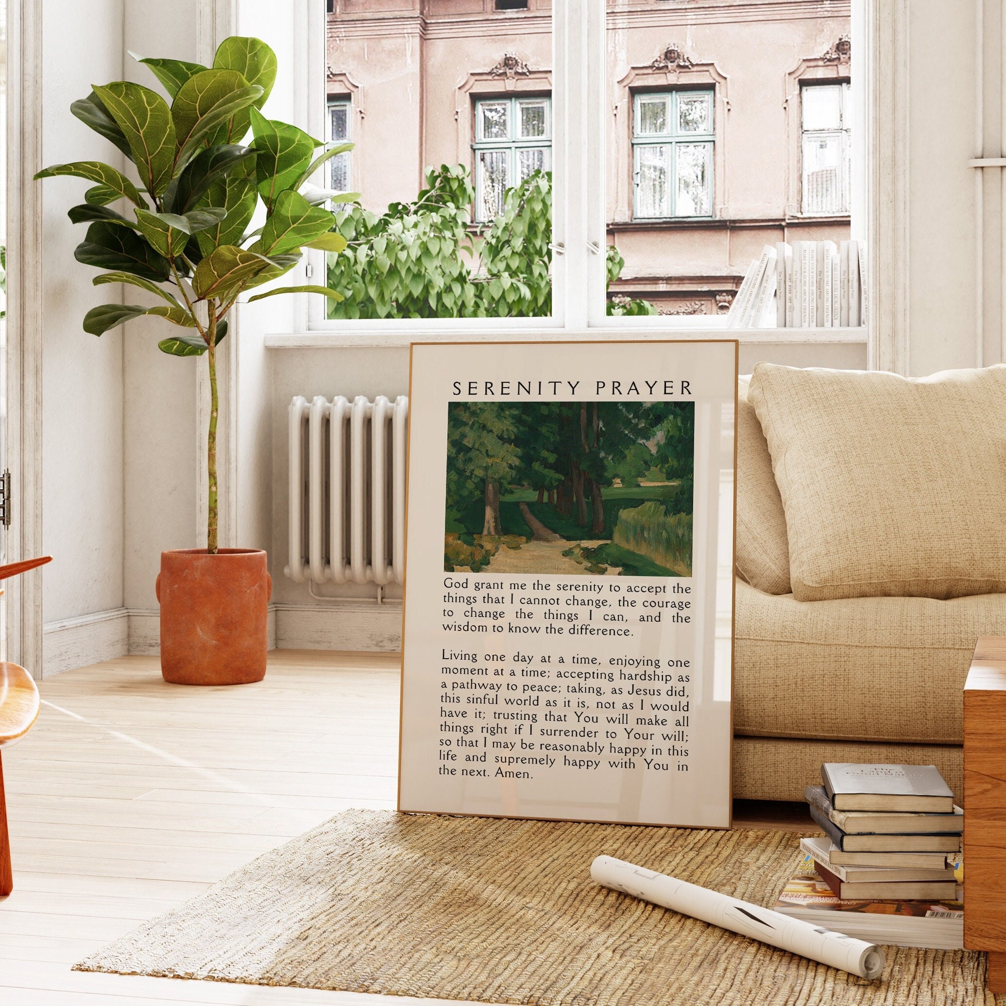 Poster Christian Wall Art, Christian Serenity Prayer, Landscape ...