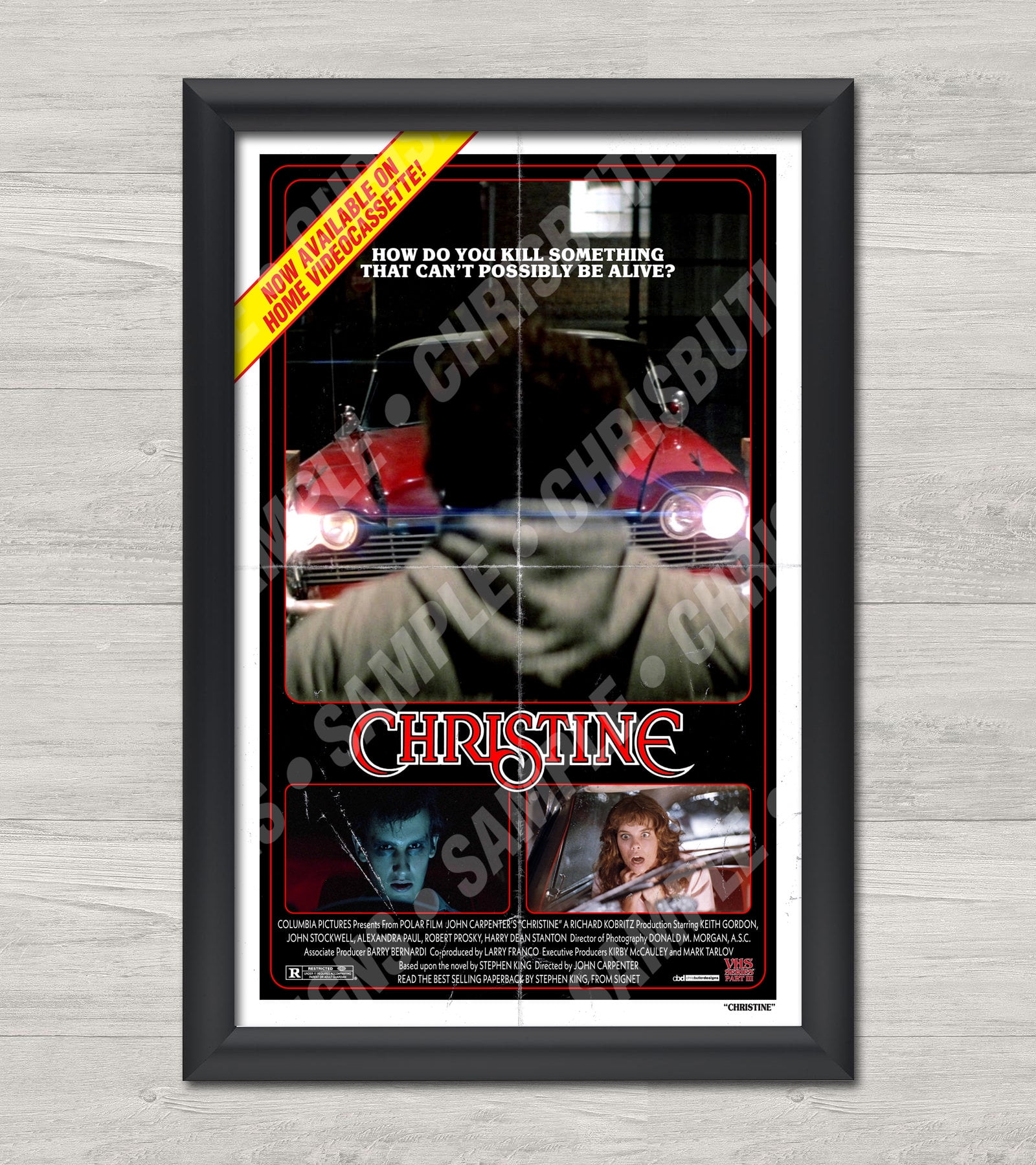 POSTER Christine (VHS Series III) Movie Poster-UNFRAMED - Walmart.com