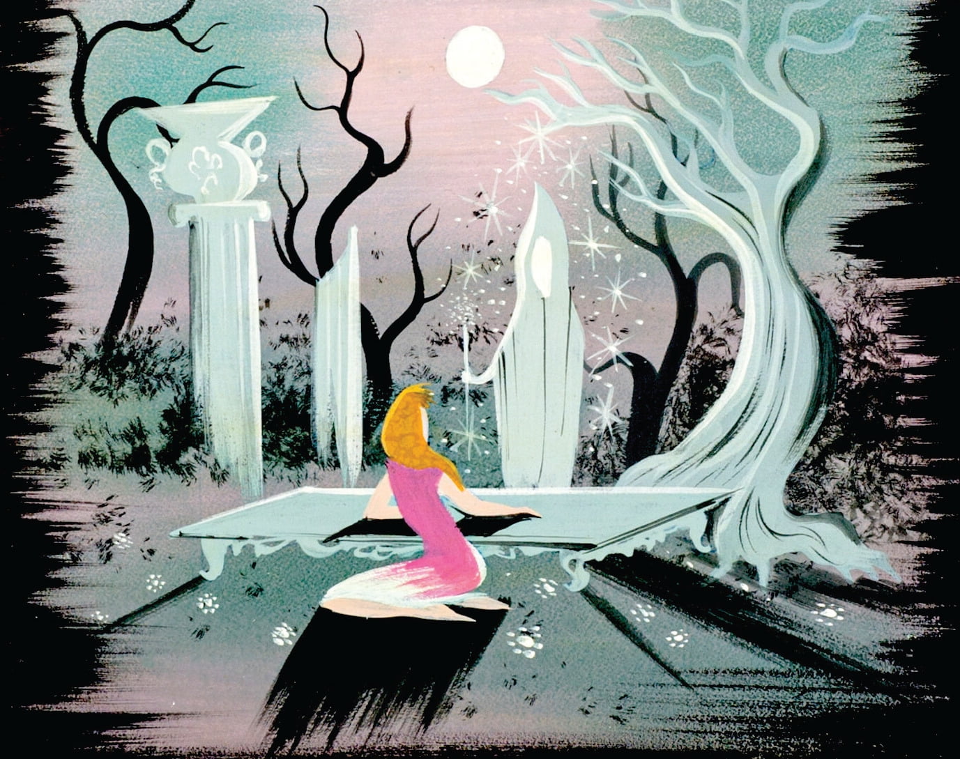 POSTER Cinderella Disney Mary Blair Fairy Godmother Granting Wishes ...