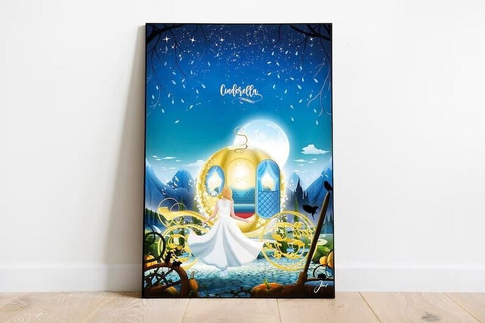 POSTER Cinderella Print, Traditional Fairy tale Print-24x36-UNFRAMED ...