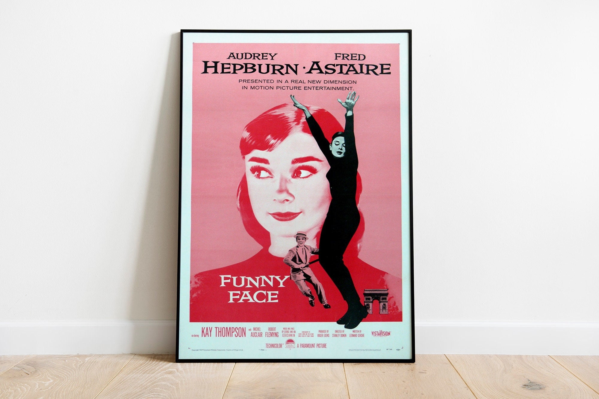 POSTER Cinema- Funny Face- Audrey Hepburn - poster- deco wall-UNFRAMED ...