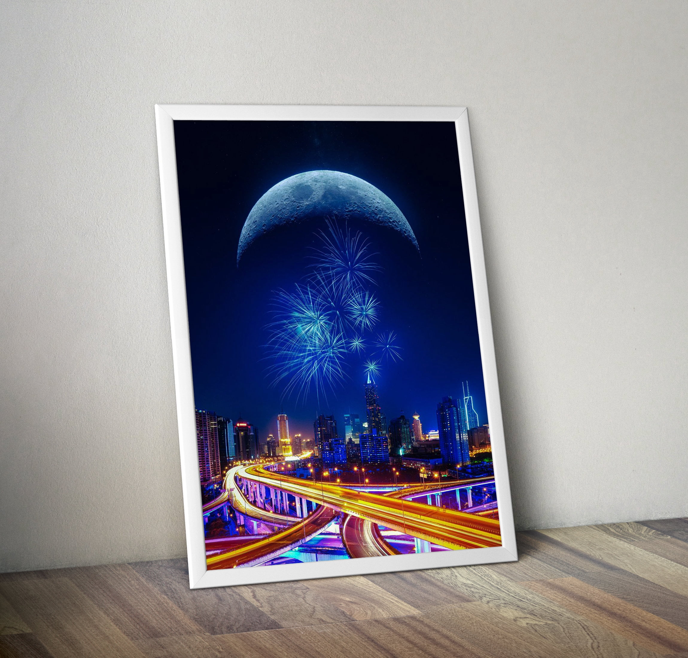 POSTER City Lights Poster Space Poster Planet Poster Space Travel Wall ...