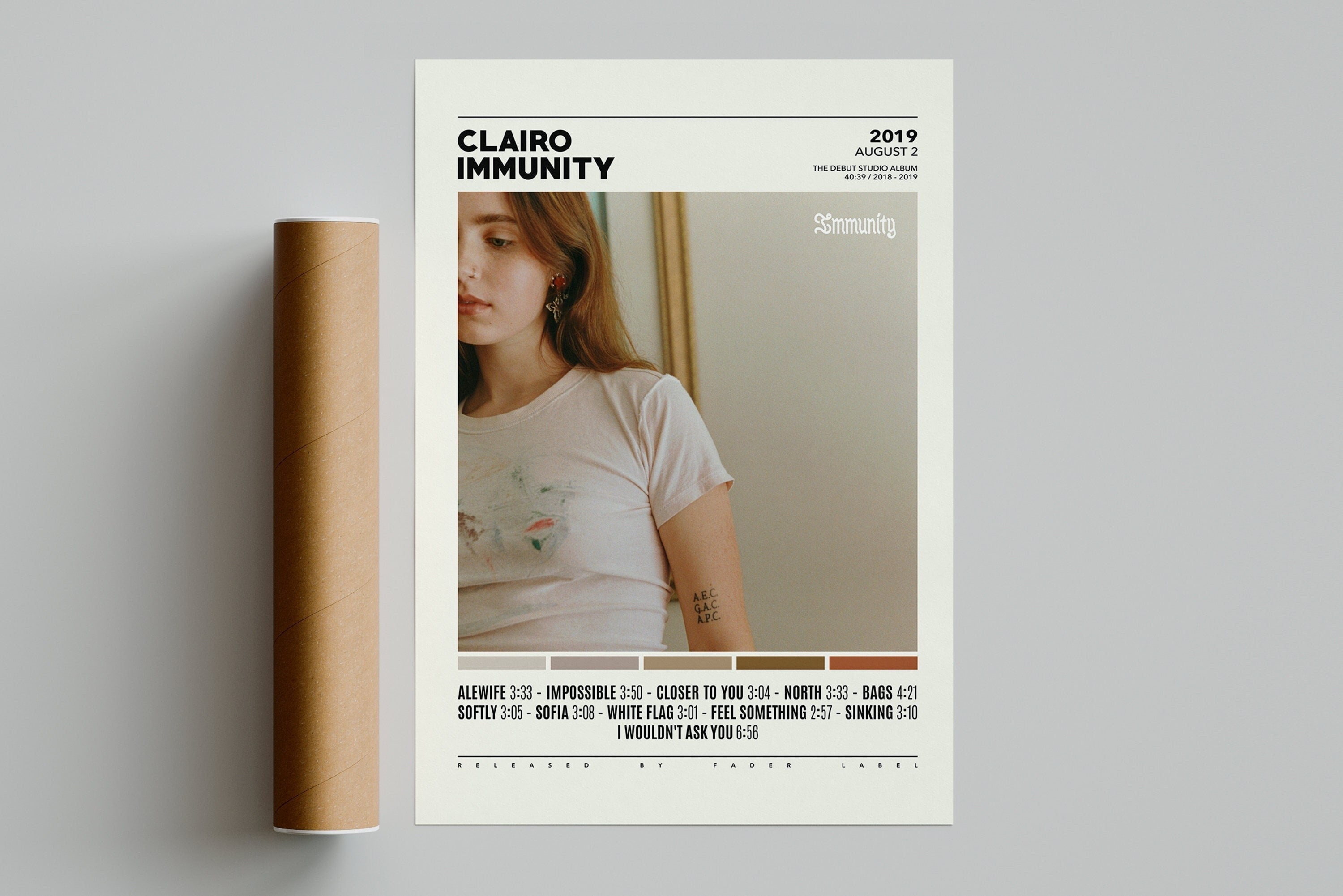 POSTER Clairo Posters / Immunity Poster / Album Cover Poster / Poster Print Wall Art / / Home ...