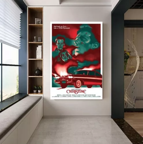 POSTER Classic Horror Poster, Car-Themed Design, Spooky Wall Decor for ...