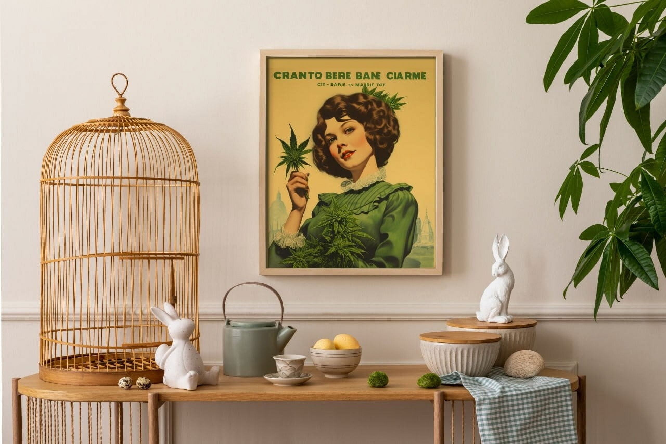 POSTER Classic Poster Marijuana Advertising, Vintage Cannabis Poster ...