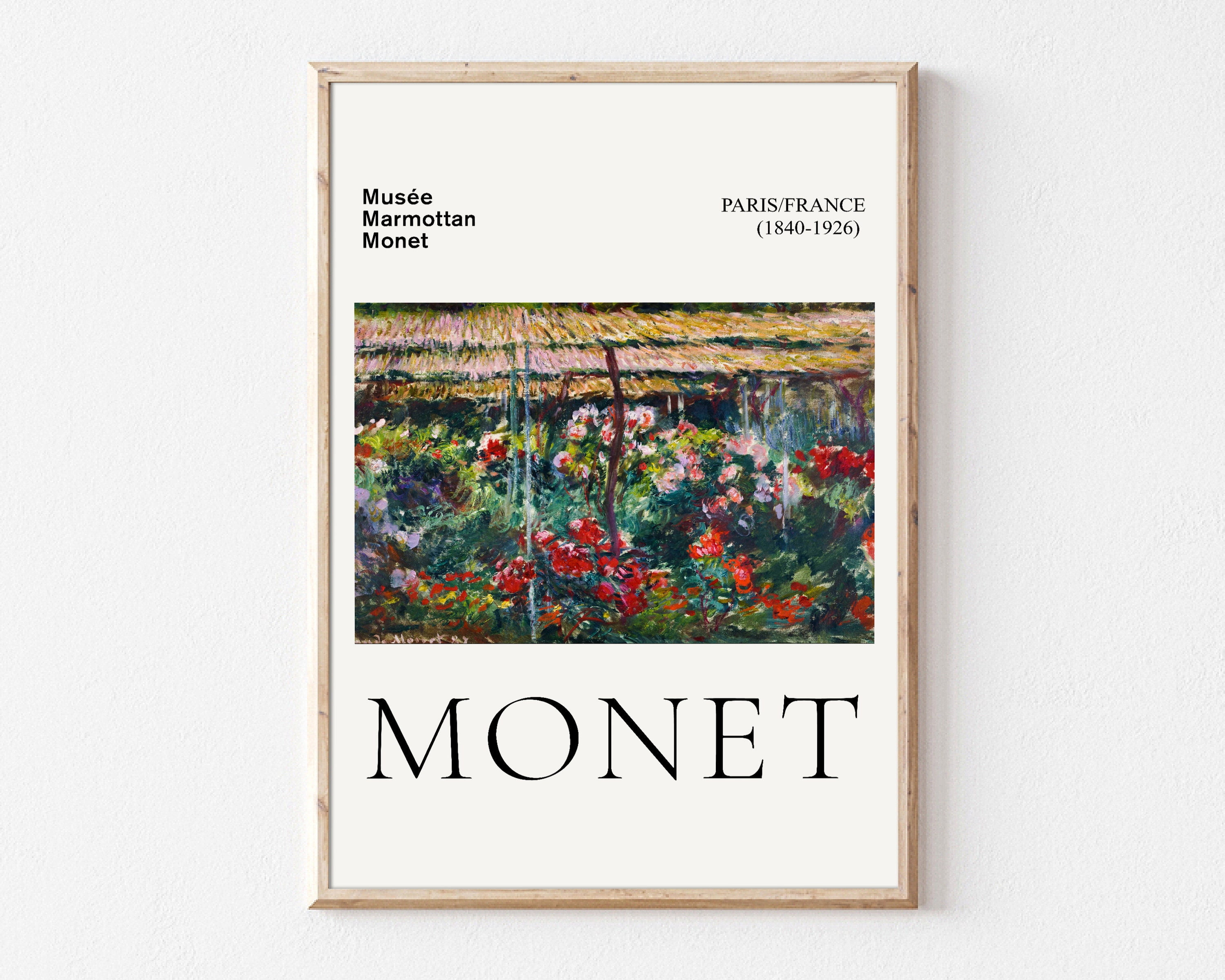 POSTER Claude Monet Print, Exhibition Poster, Gallery Wall Art, Museum ...