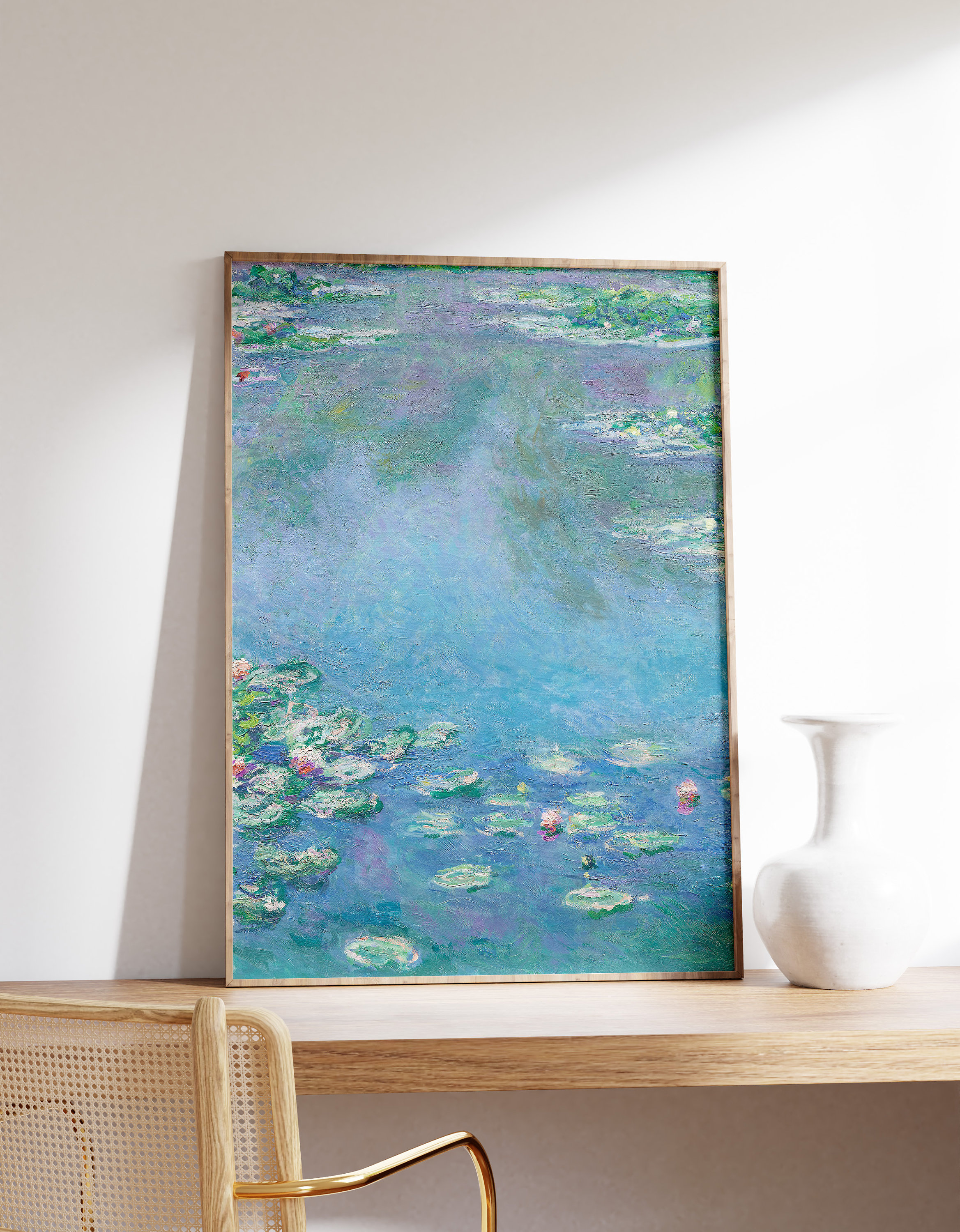 POSTER Claude Monet - Water Lilies (1906) | Monet Print, Lake Landscape ...