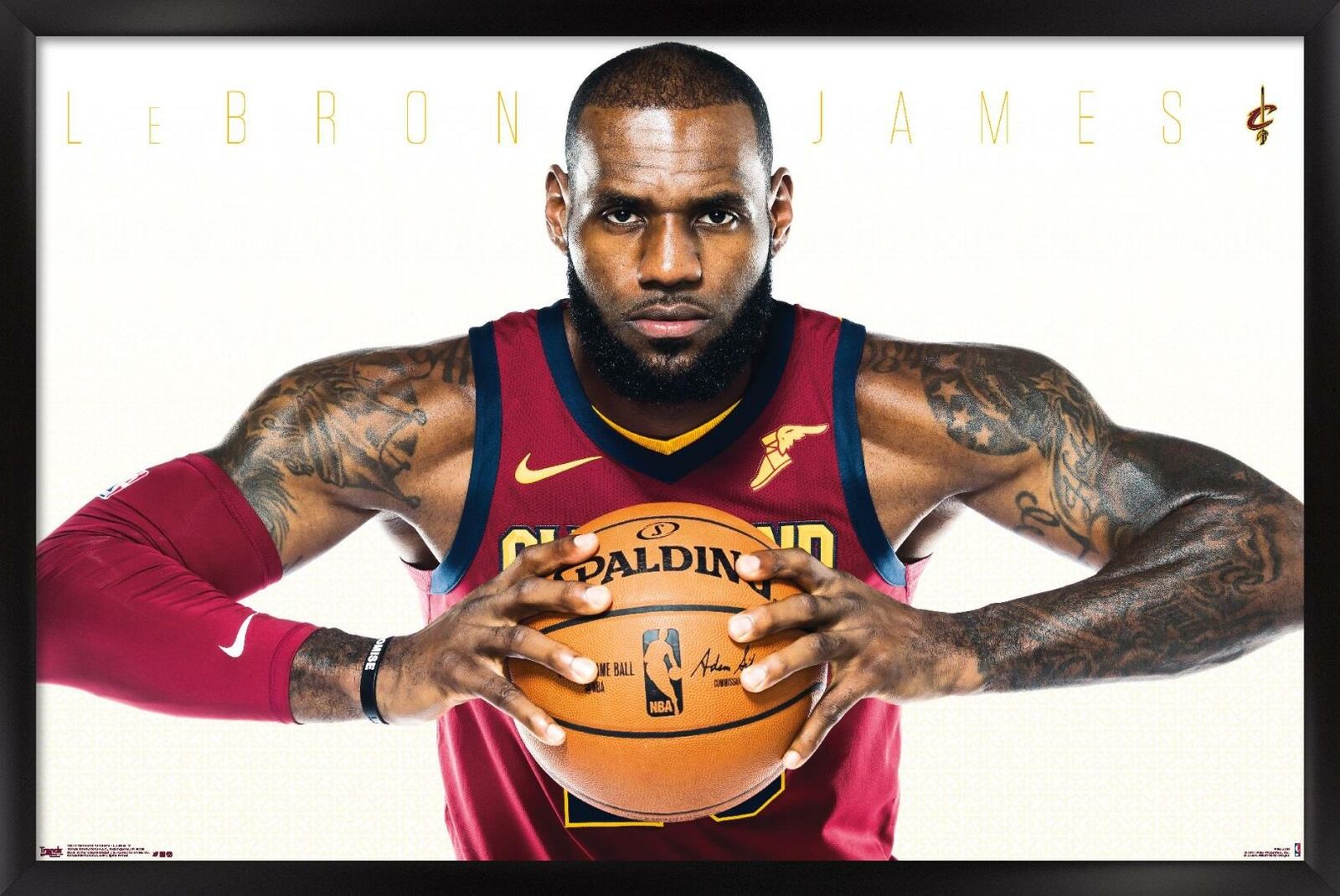 POSTER Cleveland Cavaliers - Lebron James 17 Poster-8x12-UNFRAMED ...
