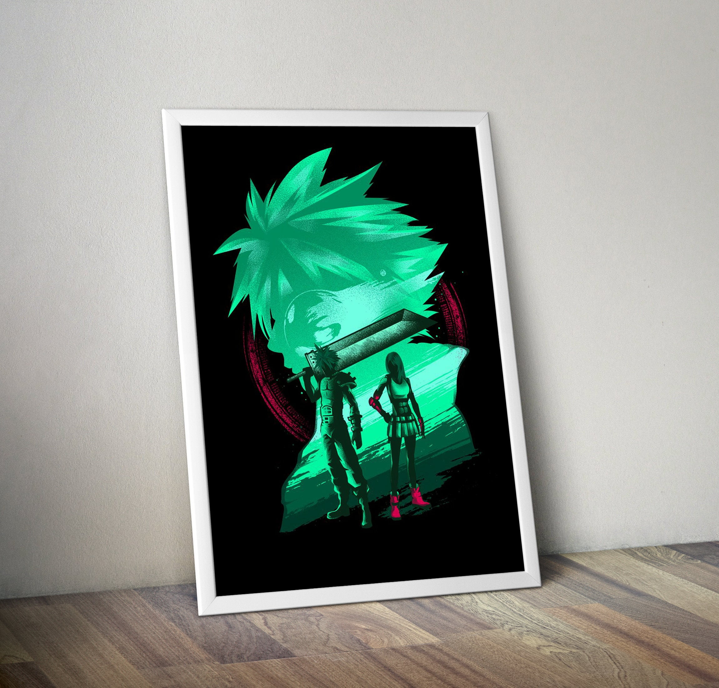 POSTER Cloud and Tifa Final Fantasy Final Fantasy Poster Gaming Poster ...