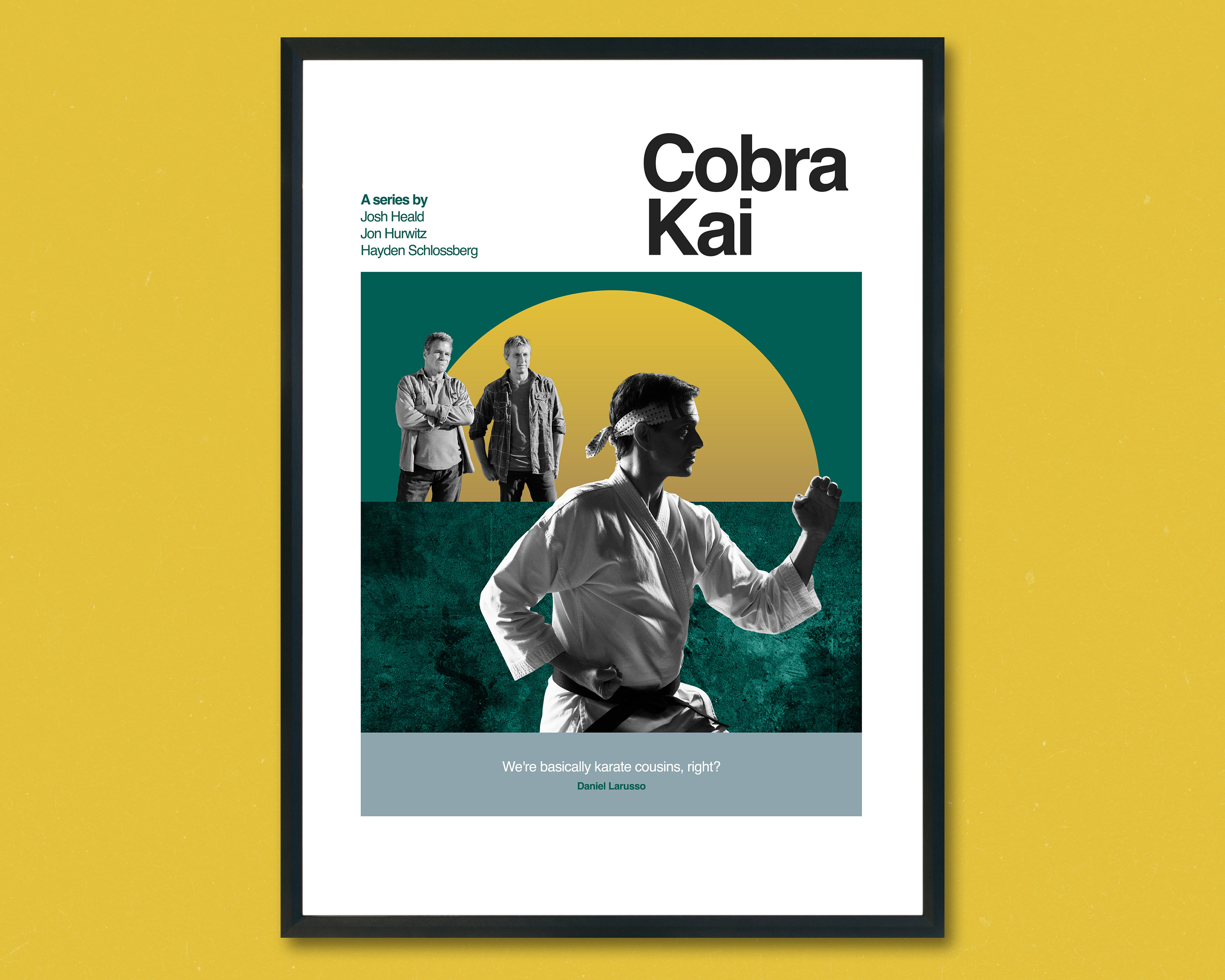 POSTER Cobra Kai Poster Print, retro modern, vintage inspired, TV series print, midcentury ...