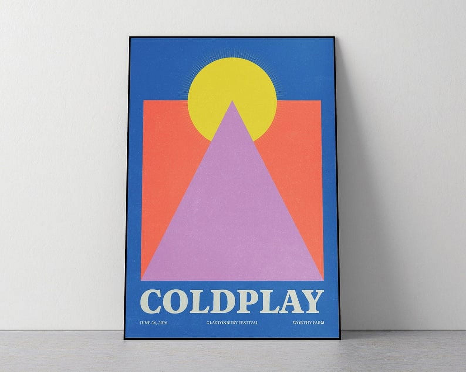 POSTER Coldplay Music Poster, Art Print, Vintage Gig, Concert-UNFRAMED ...
