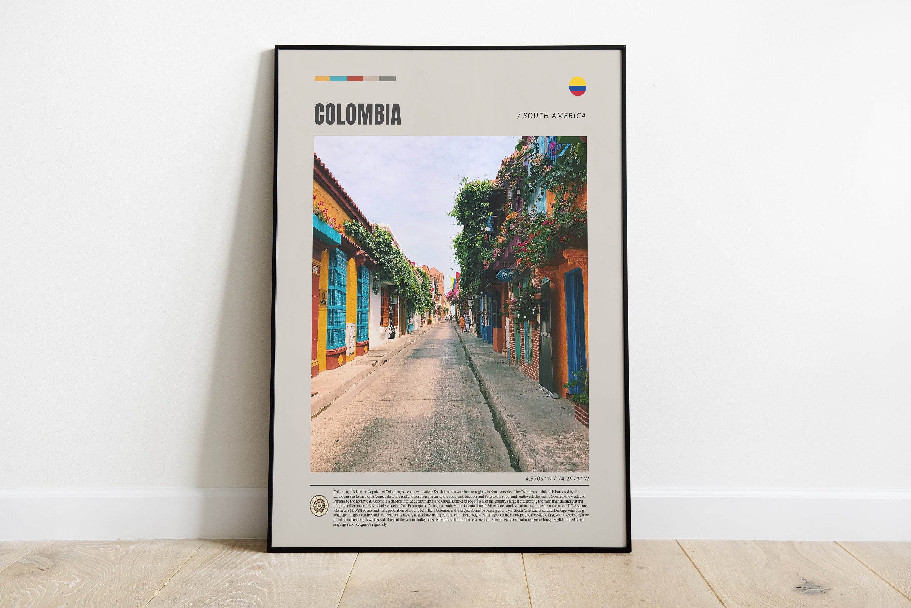 POSTER Colombia Poster, Cartagena Print, Colombia Photo, Travel Poster ...