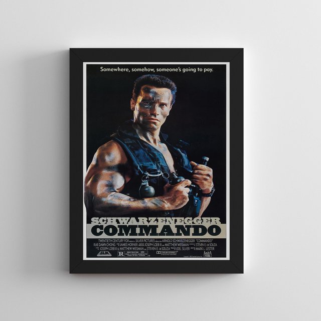 POSTER Commando Arnold Schwarzenegger Film / Movie Poster -UNFRAMED ...