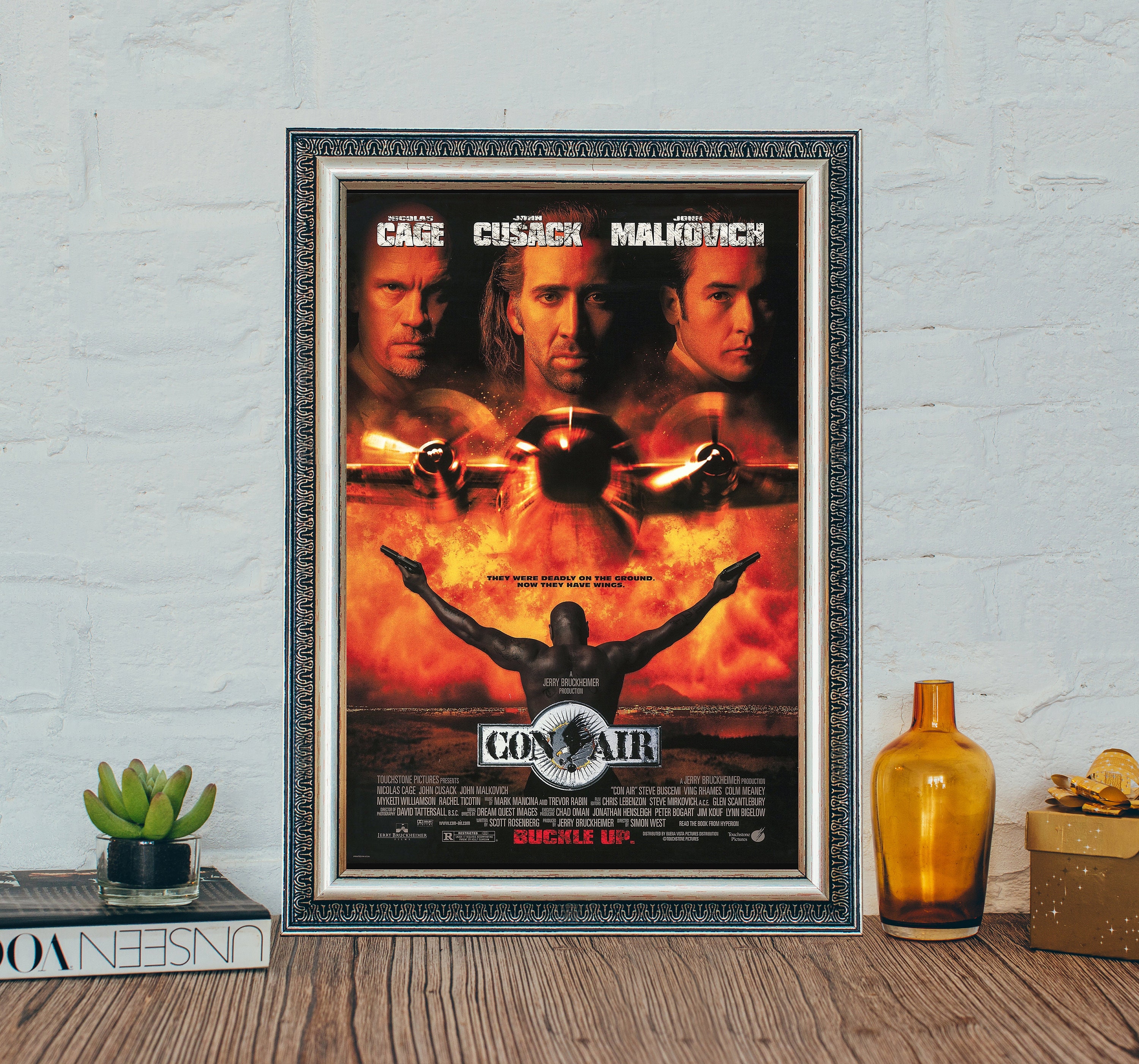 POSTER Con Air (1997) Movie Poster, Con Air Classic Vintage Movie Poster, Classic Movie Cloth ...