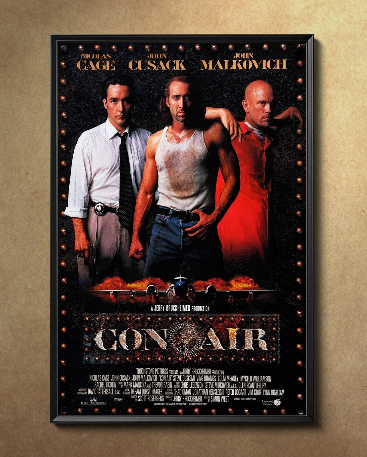 POSTER Con Air Nicolas Cage 1997 Movie Poster-24x36-UNFRAMED - Walmart.com