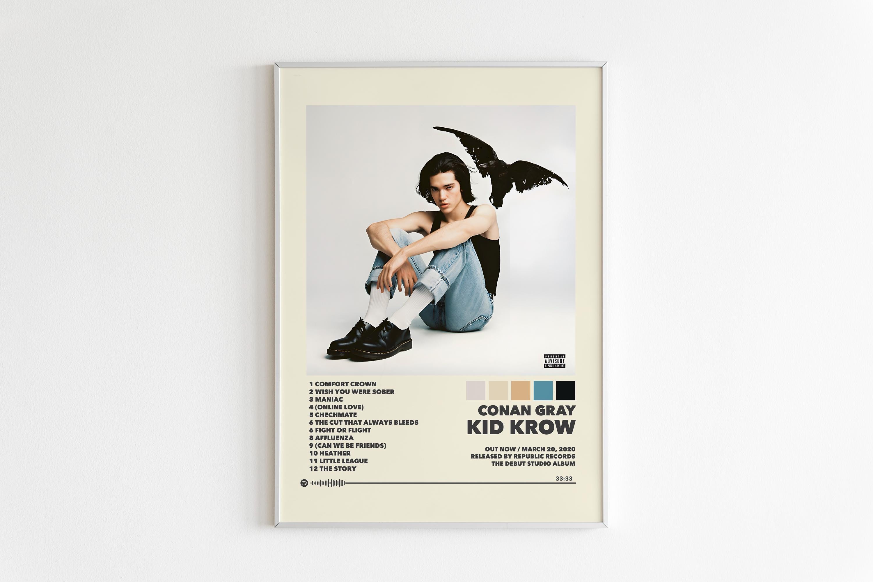 POSTER Conan Gray Posters, Kid Krow Poster, Album Cover Poster,Poster ...