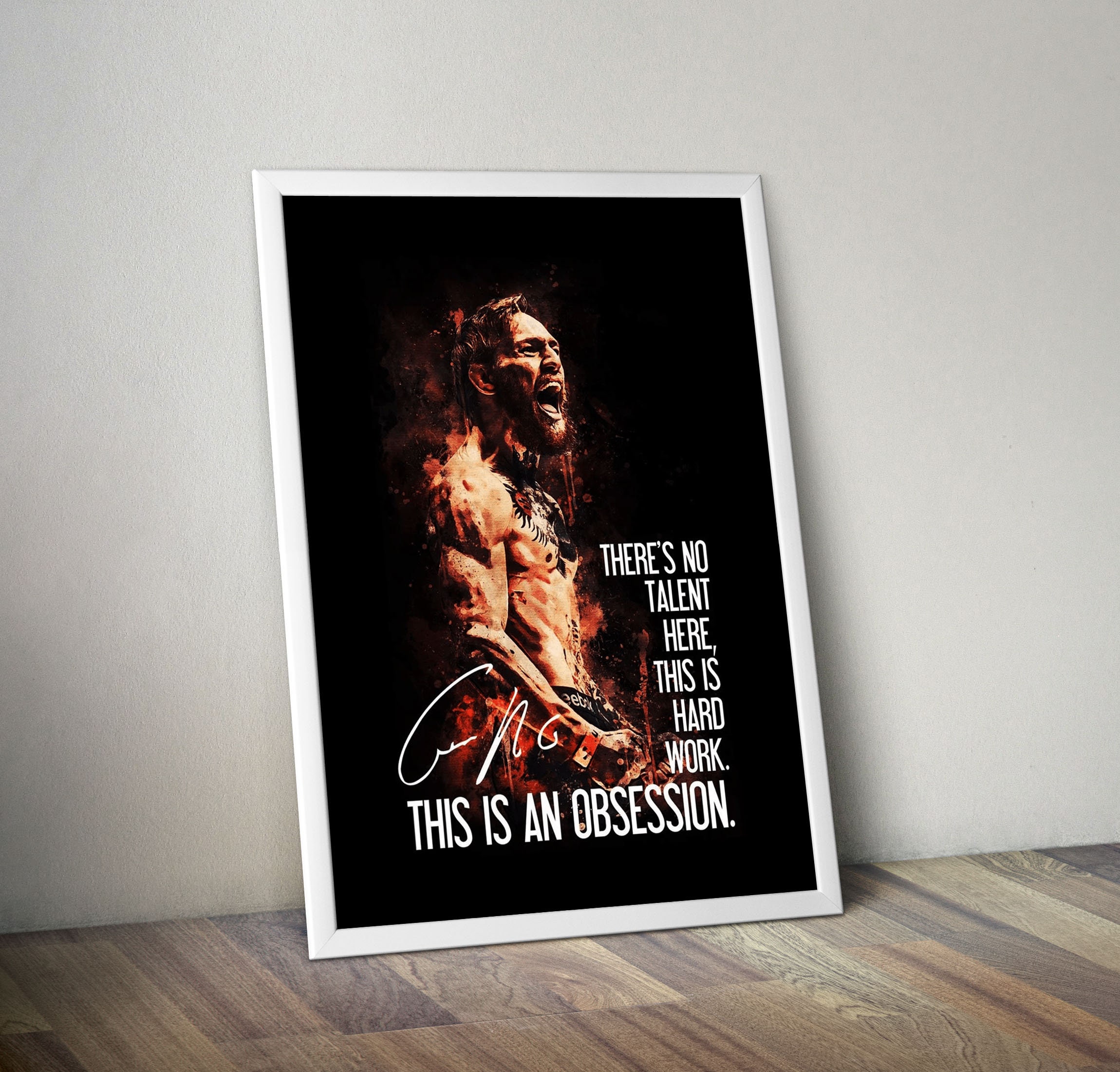 POSTER Conor McGregor MMA Wall Art Boxing Poster Fighter Legends ...