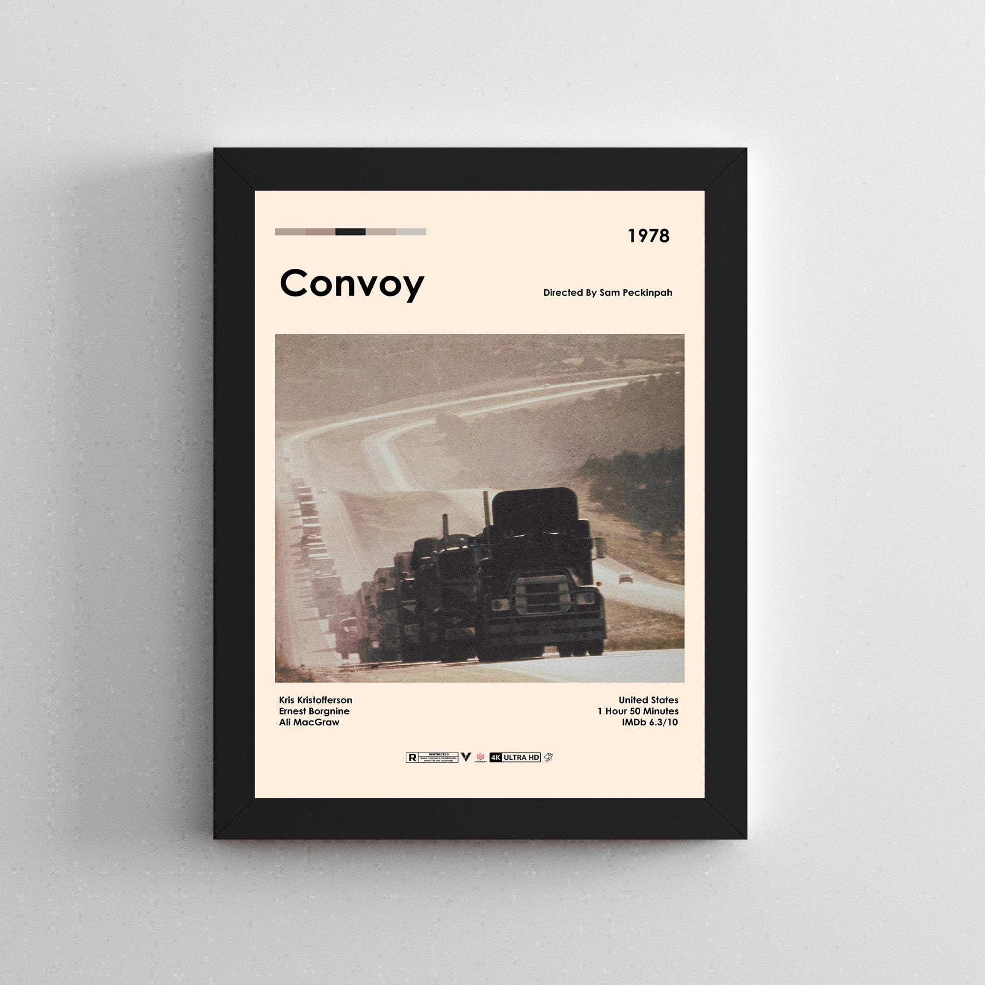 POSTER Convoy 1978 Kris Kristofferson Film / Movie Poster Art -UNFRAMED ...