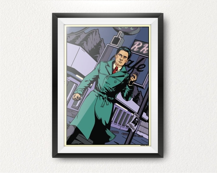 POSTER Cooper 90s TV Series inspired Limited Edition Print, Cult, Agent ...