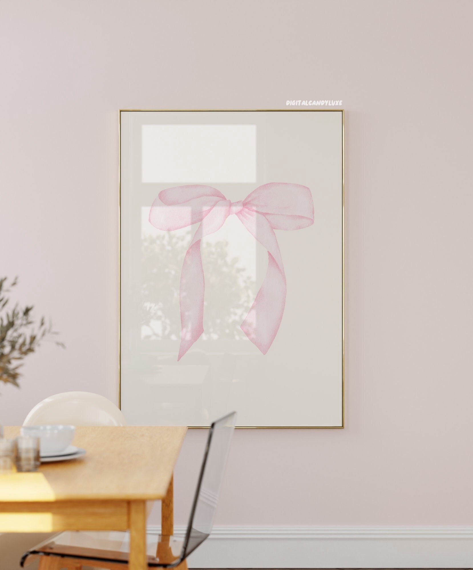 POSTER Coquette Room Decor Pink Bow Poster Trendy Prints And Posters ...