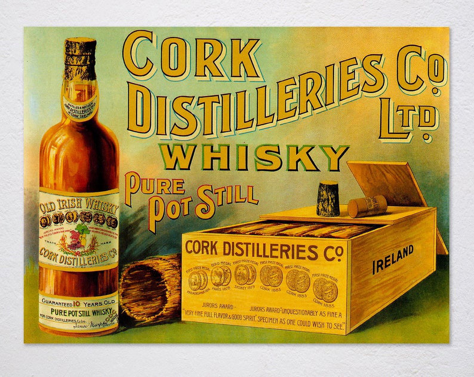 POSTER Cork Distilleries Old Irish Whiskey Pure Pot Still Ireland ...