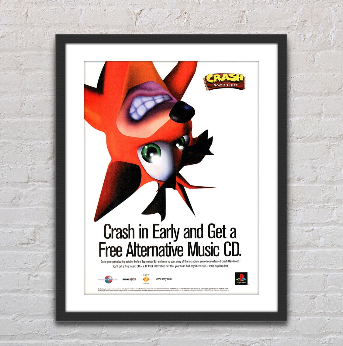 POSTER Crash Bandicoot Playstation PS1 Poster-8x12-UNFRAMED - Walmart.com