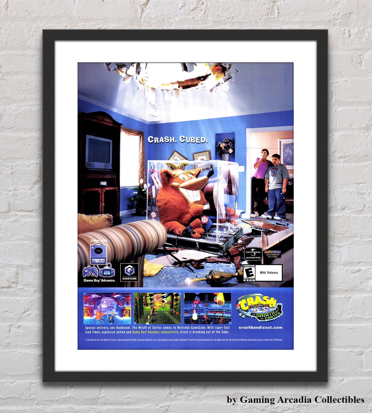 POSTER Crash Bandicoot The Wrath Of Cortex Gamecube Poster-16x24 ...