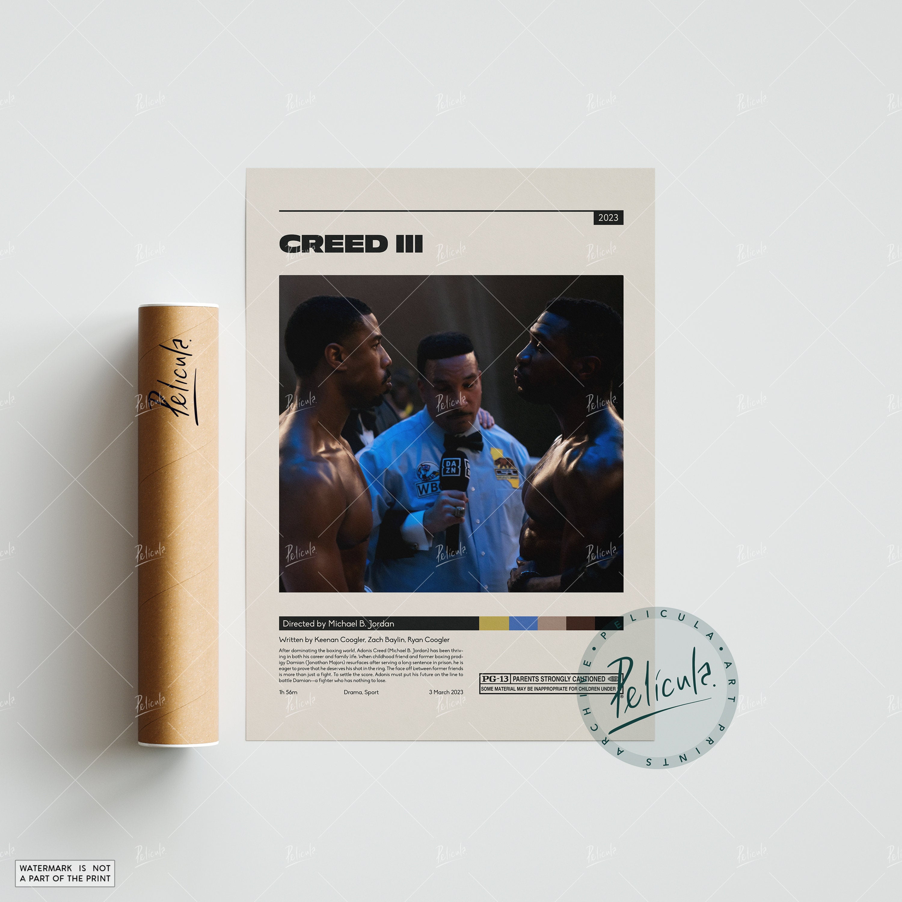 POSTER Creed 3 Poster | Michael B. Jordan | Minimalist Movie Poster ...