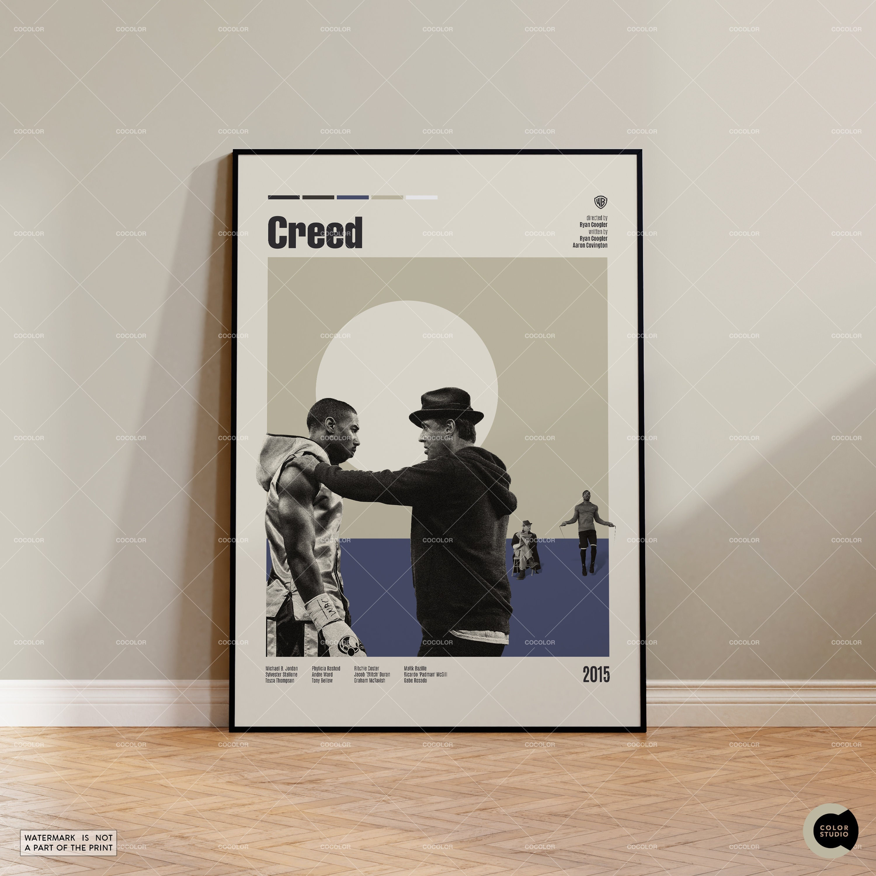 POSTER Creed, Michael B. Jordan, Sylvester Stallone, Vintage Movie ...