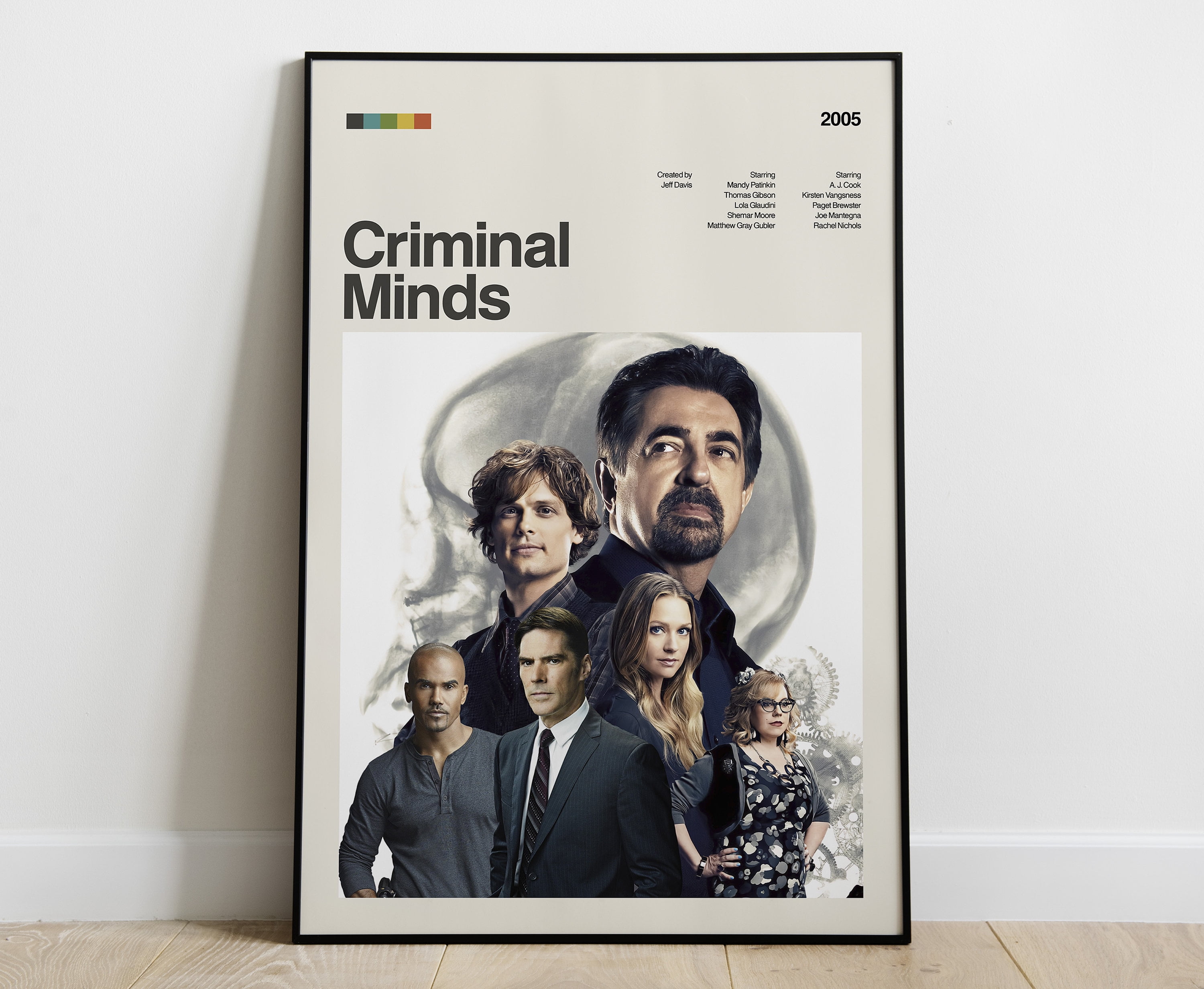 POSTER Criminal Minds Poster, Modern Tv Series Poster Print, Criminal ...