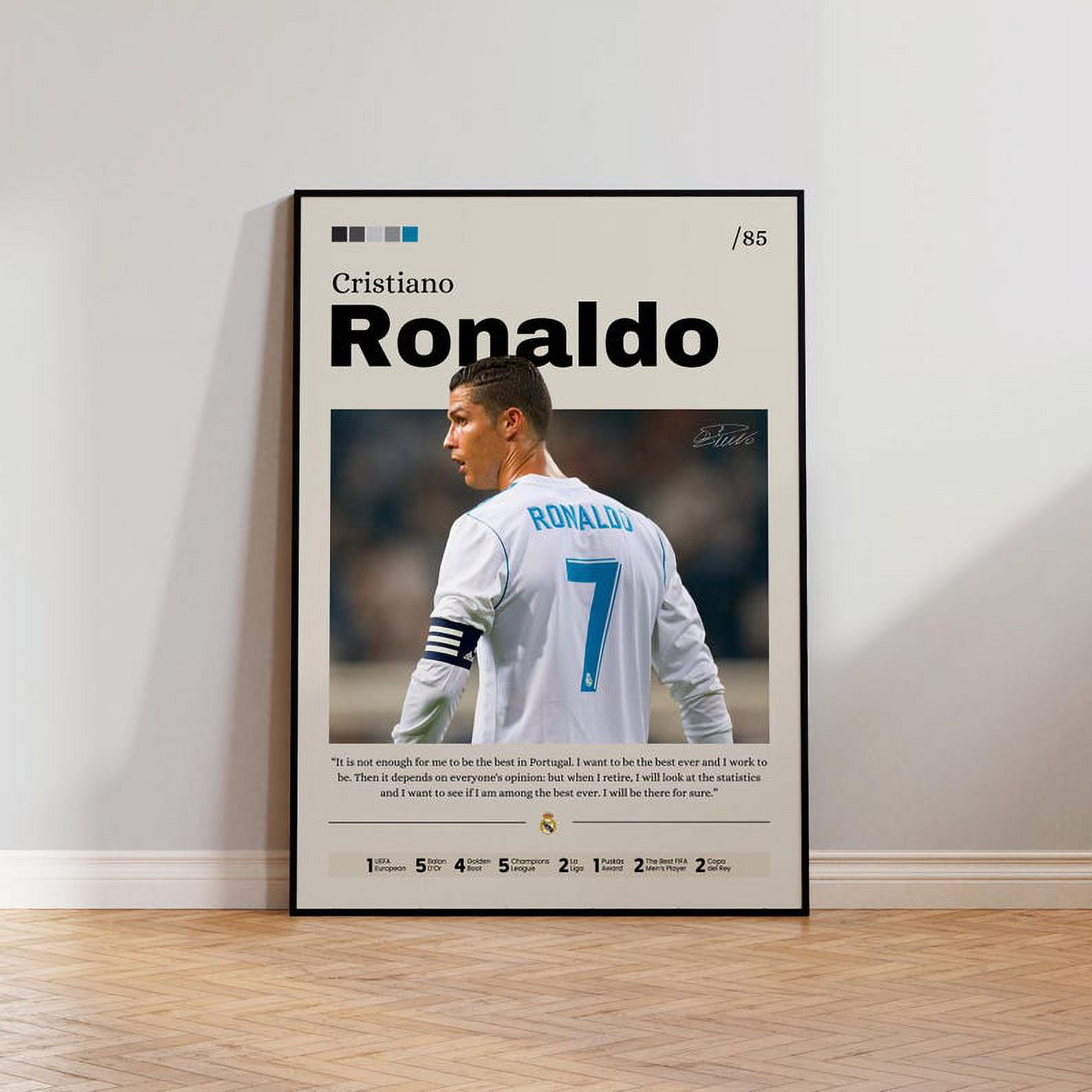 POSTER Cristiano Ronaldo Poster, Soccer Print, CR7 Print Decor ...