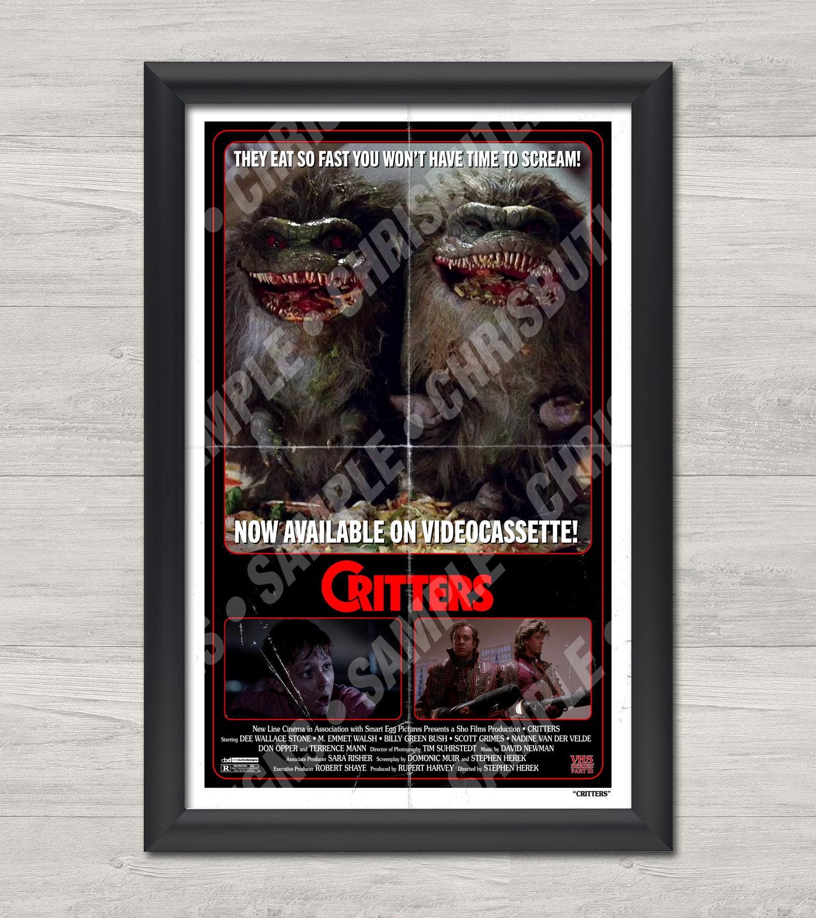 POSTER Critters (VHS Series III) Movie Poster-UNFRAMED - Walmart.com