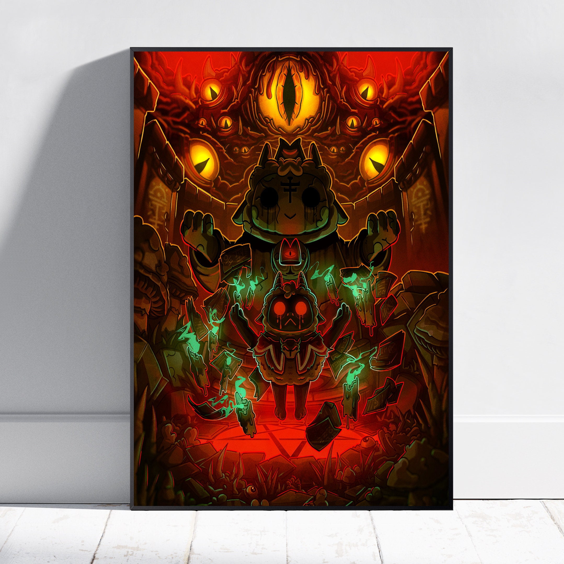 POSTER Cult of the Lamb Poster, The Lamb Wall Art, Game Poster Gift, HQ ...