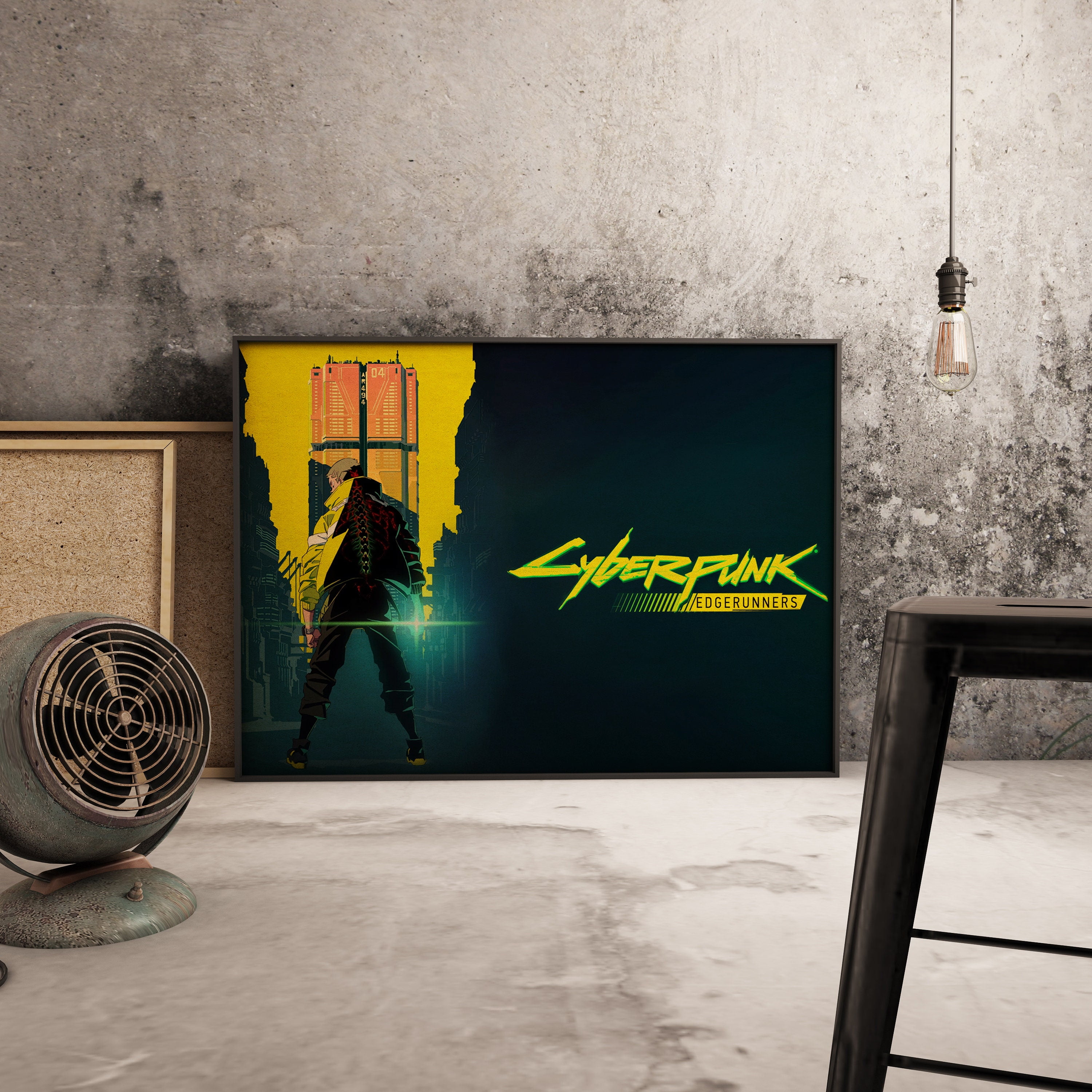 POSTER Cyberpunk Edge Runners Poster, Faraday Wall Art, Kraft Paper ...