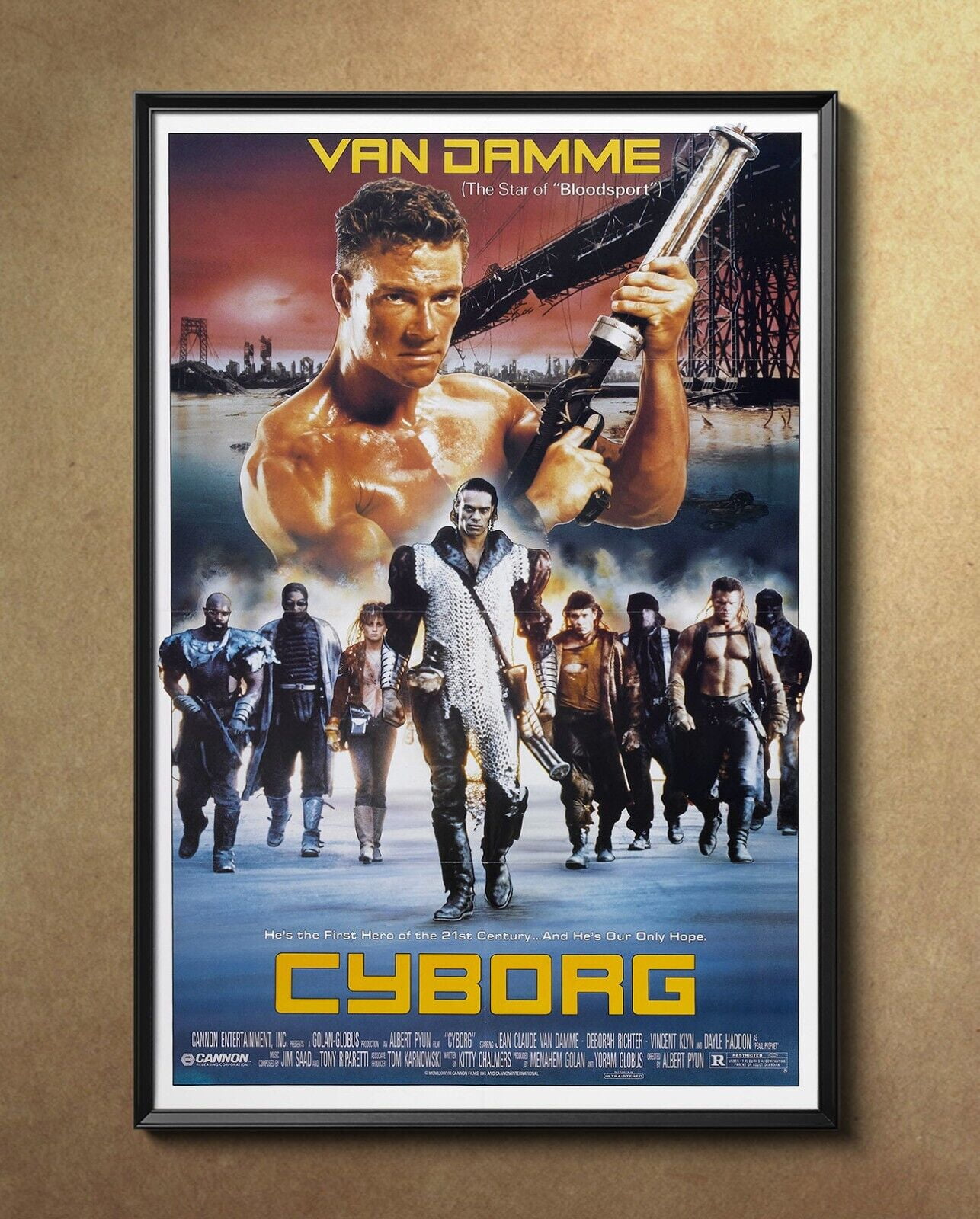 POSTER Cyborg Jean Claude Van Damme 1989 Movie Poster-24x36-UNFRAMED ...