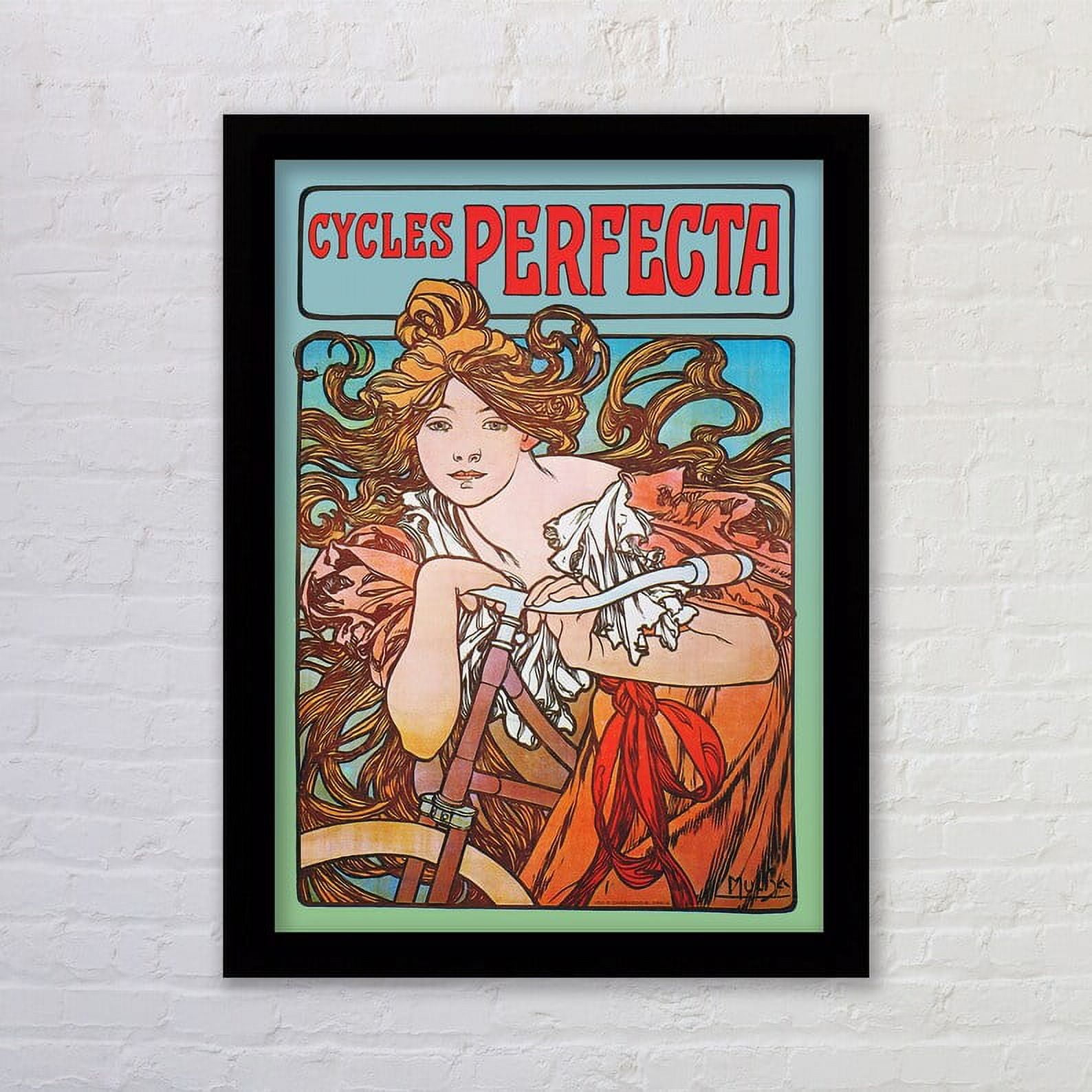 Poster Cycles Perfecta Alphonse Mucha Art Nouveau Reproduction Poster Print . Available ...
