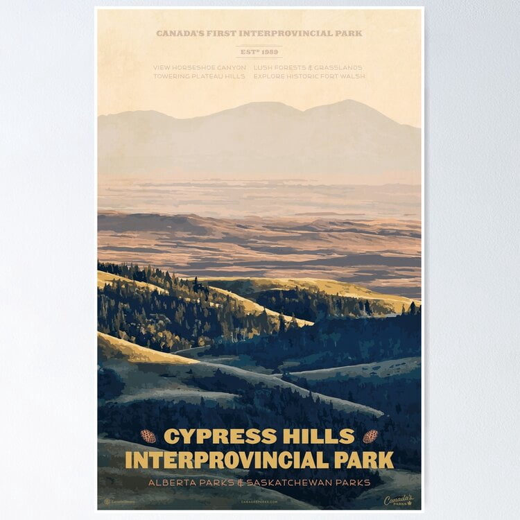POSTER Cypress Hills Interprovincial Park Poster NO FRAMED, 12x18 ...