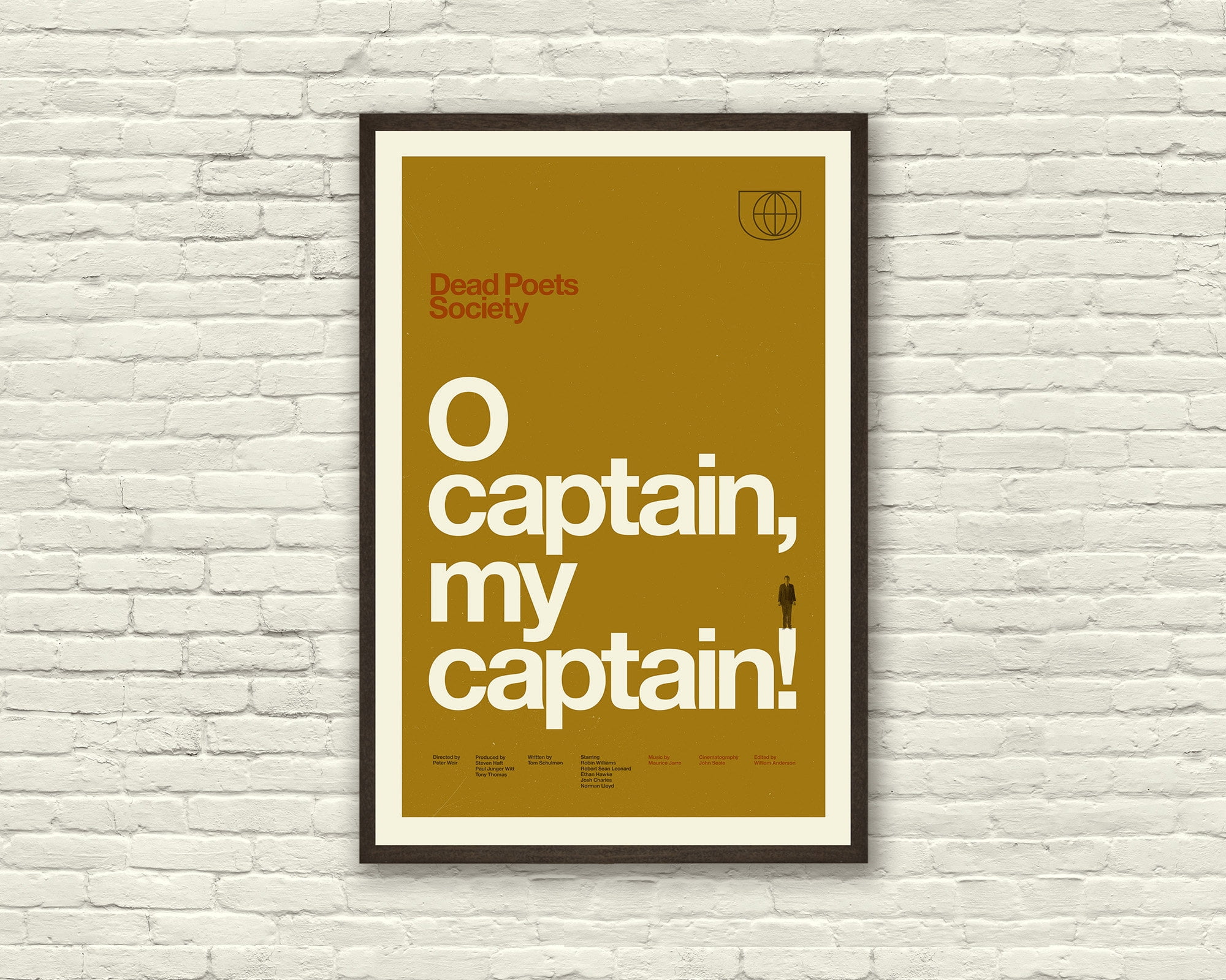 Poster DEAD POETS SOCIETY Movie Poster , Robin Williams, O captain my ...
