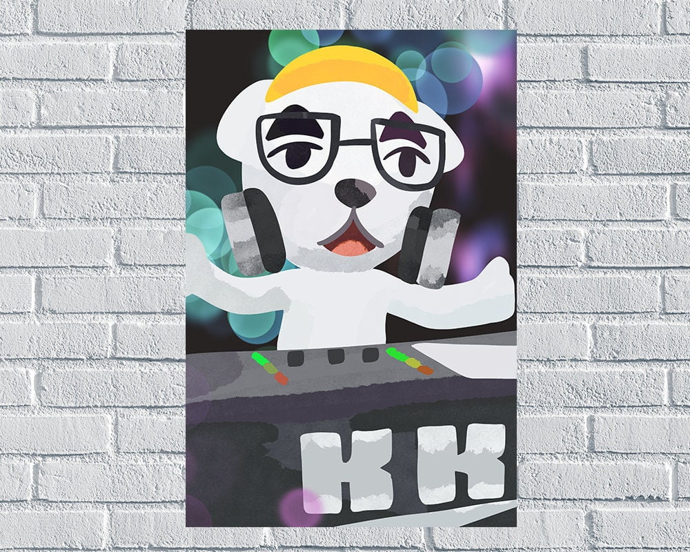 POSTER DJ KK Animal Crossing New Horizons Harv's Island Villager Poster ...