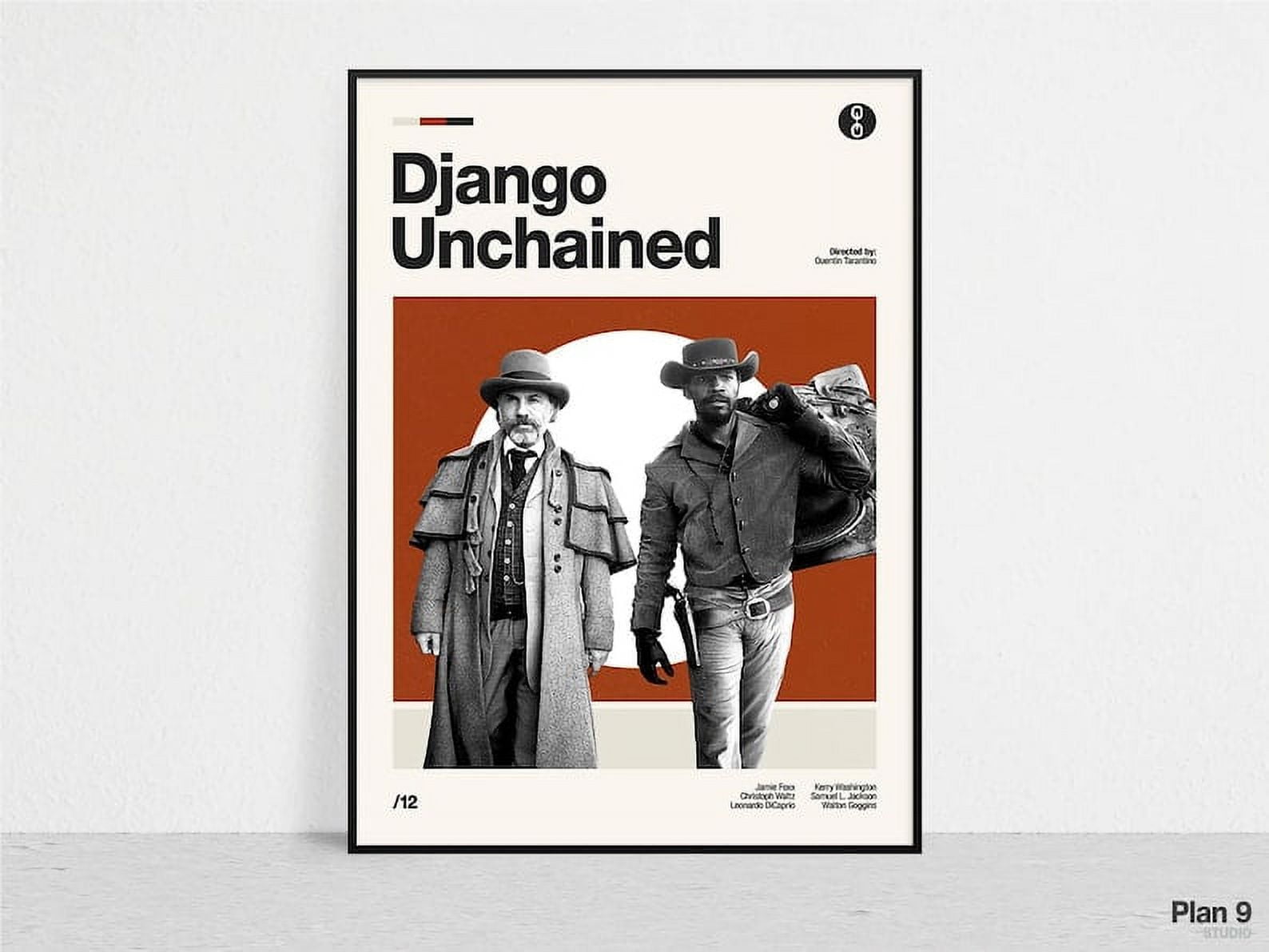 POSTER DJANGO UNCHAINED - Retro Movie Print | Modern Vintage | Mid ...