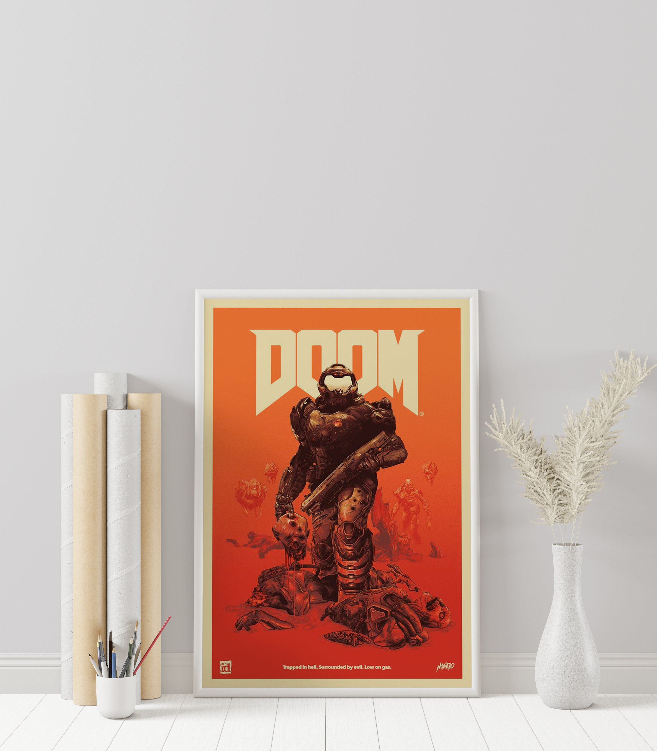 POSTER DOOM Poster | DOOM Wall Decor | Doom Inspired Poster | Doom ...