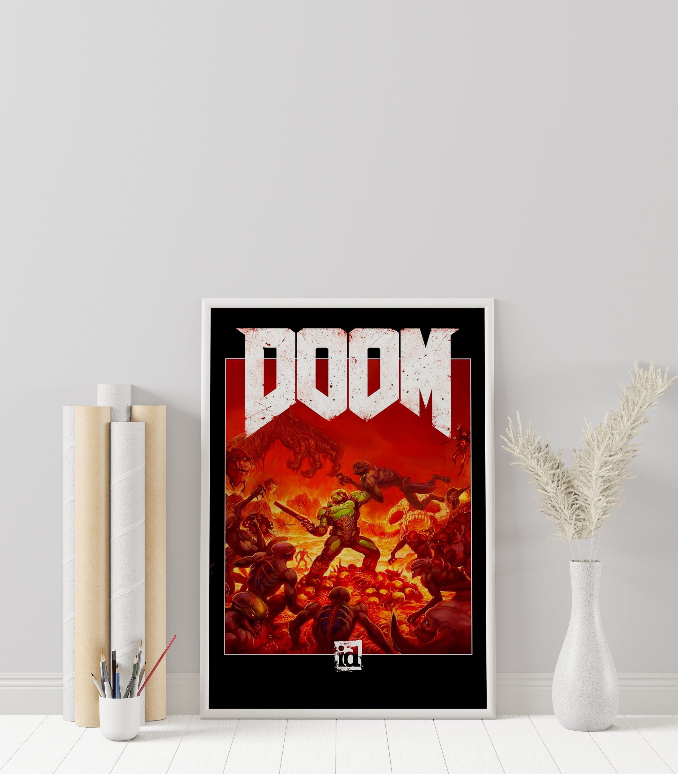 Poster DOOM Poster | DOOM Wall Decor | Doom Video Game Poster Multiple ...