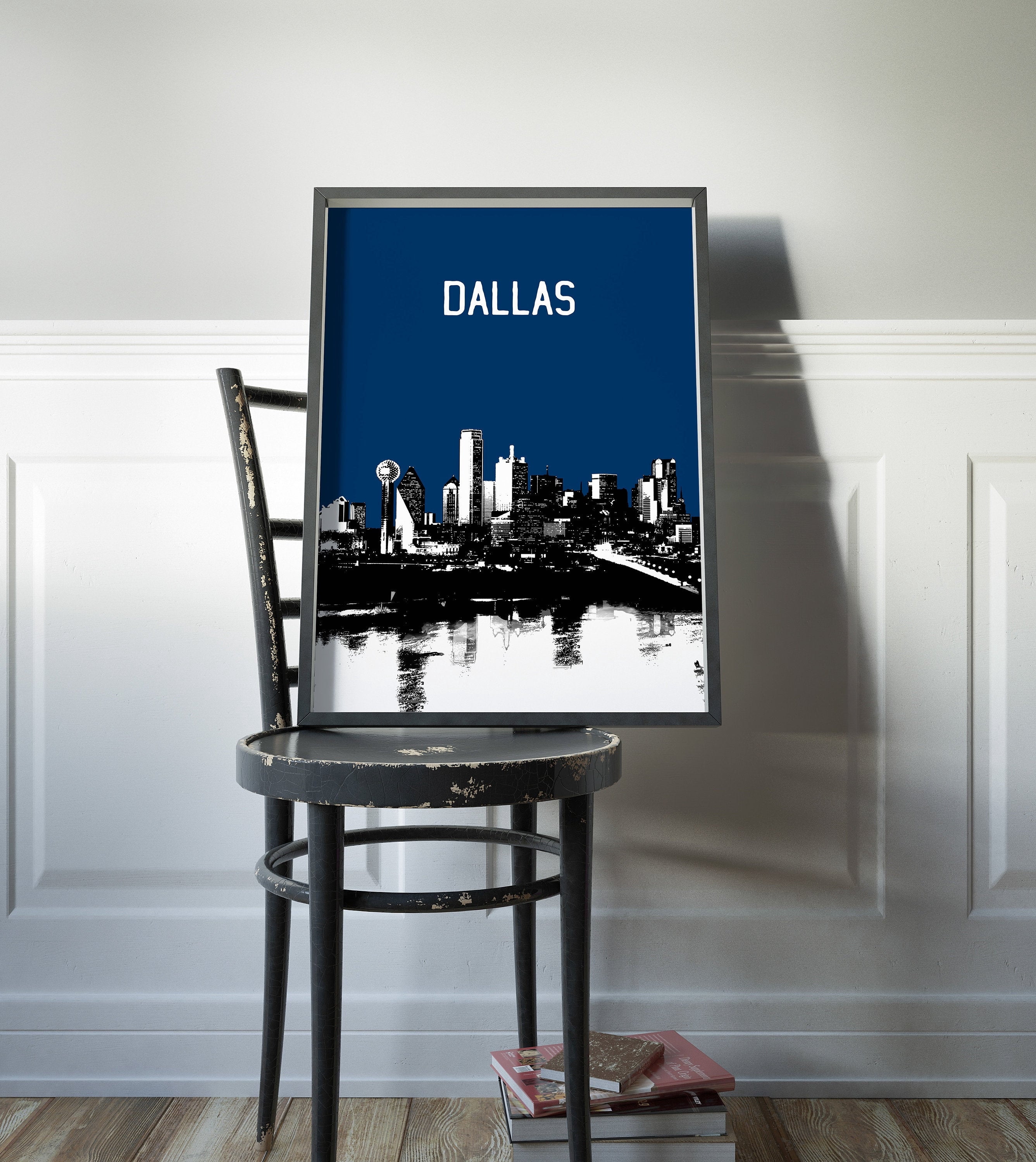 POSTER Dallas Skyline Print, Dallas City Art, Dallas Poster City ...