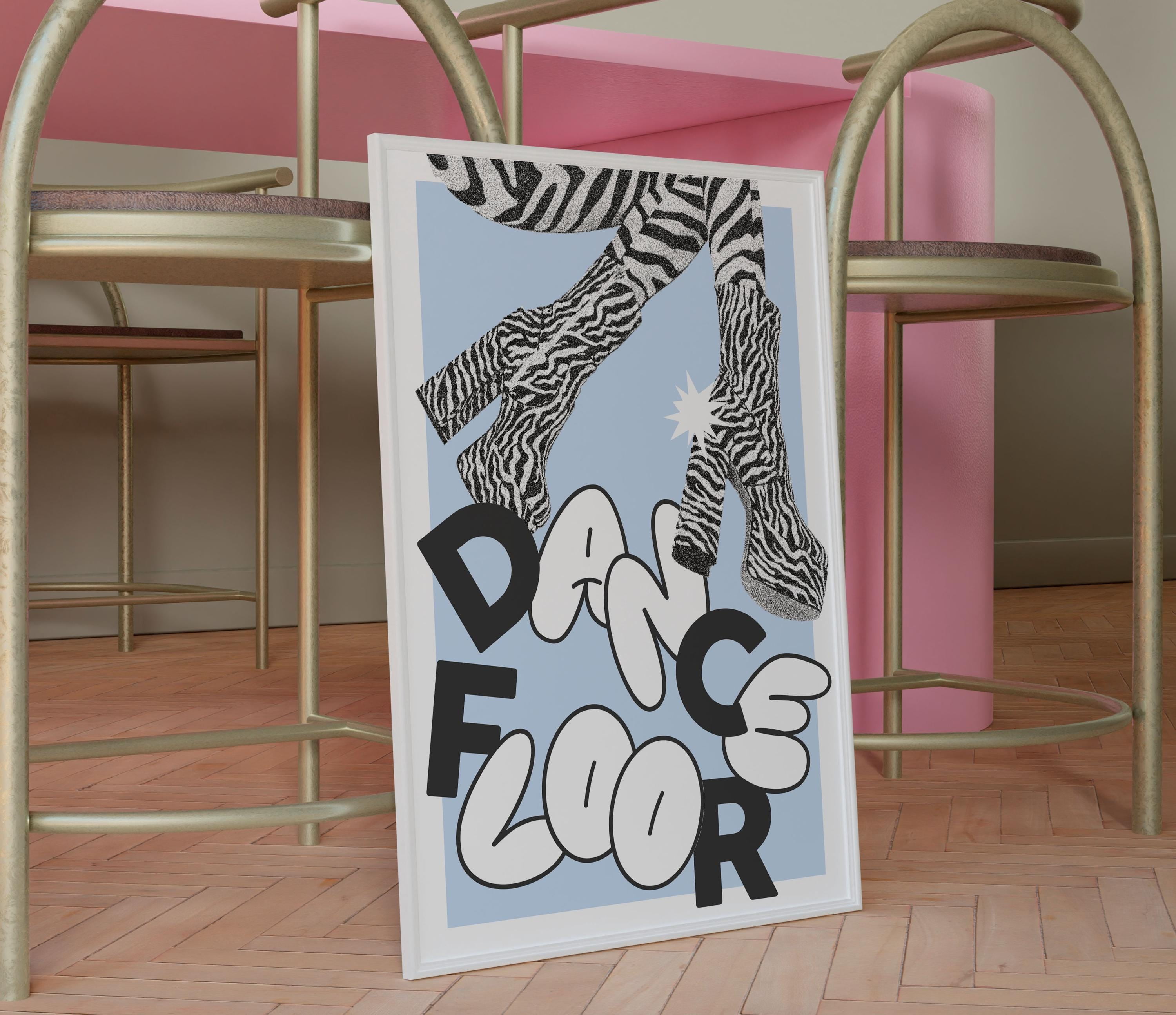 POSTER Dance Floor Print | Dance Floor Sign | Disco Print | Music Print ...