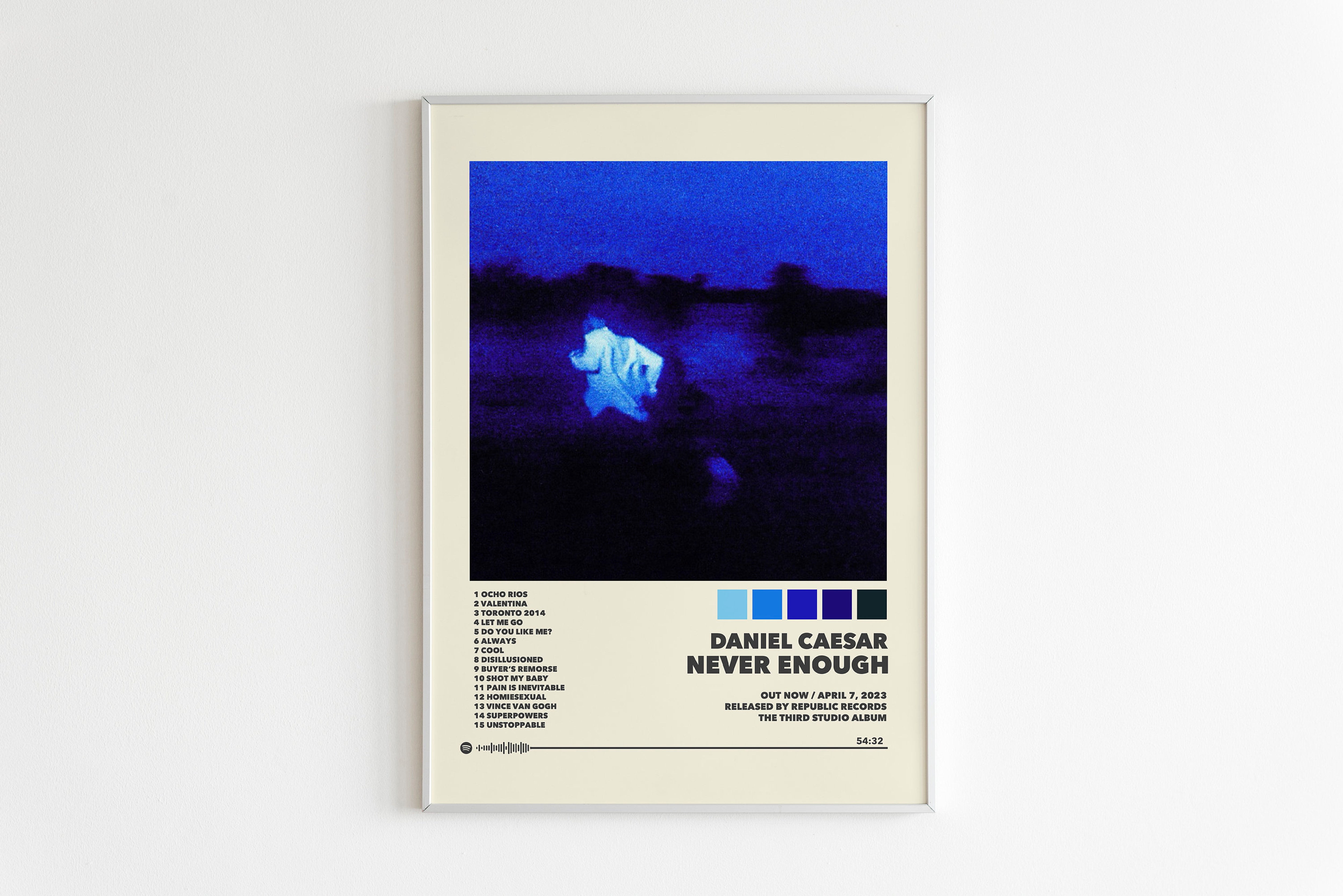 POSTER Daniel Caesar Posters, Never Enough Poster, Daniel Caesar, Never ...