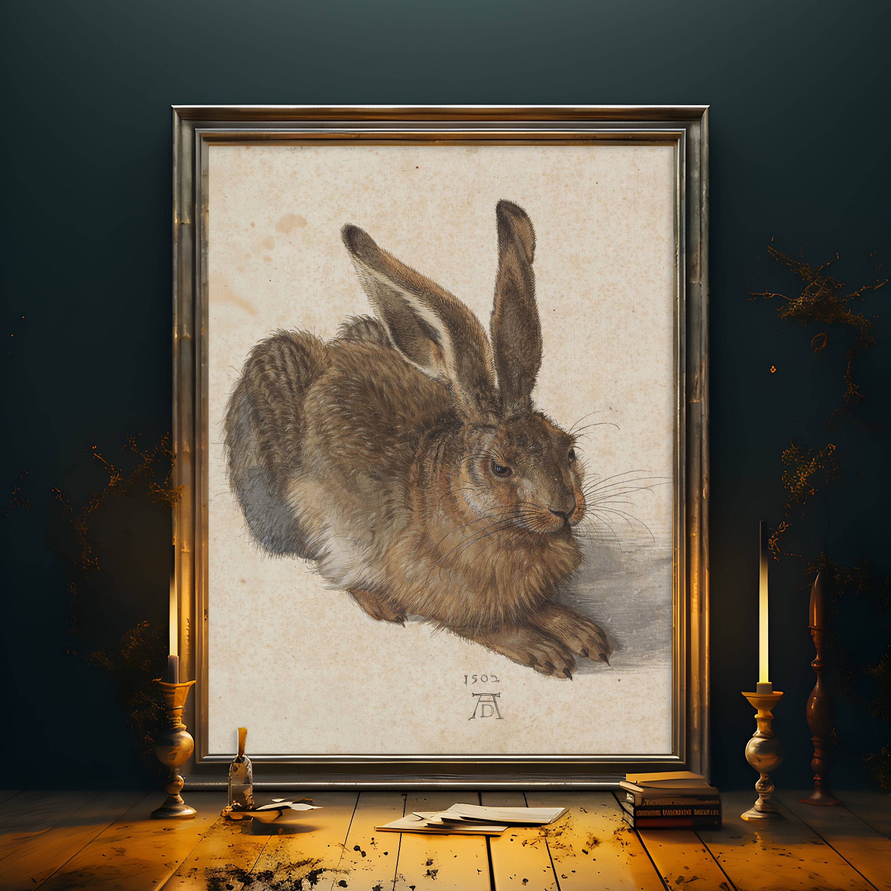 POSTER Dark Academia Print | Albrecht Durer | Young Hare (1502 ...